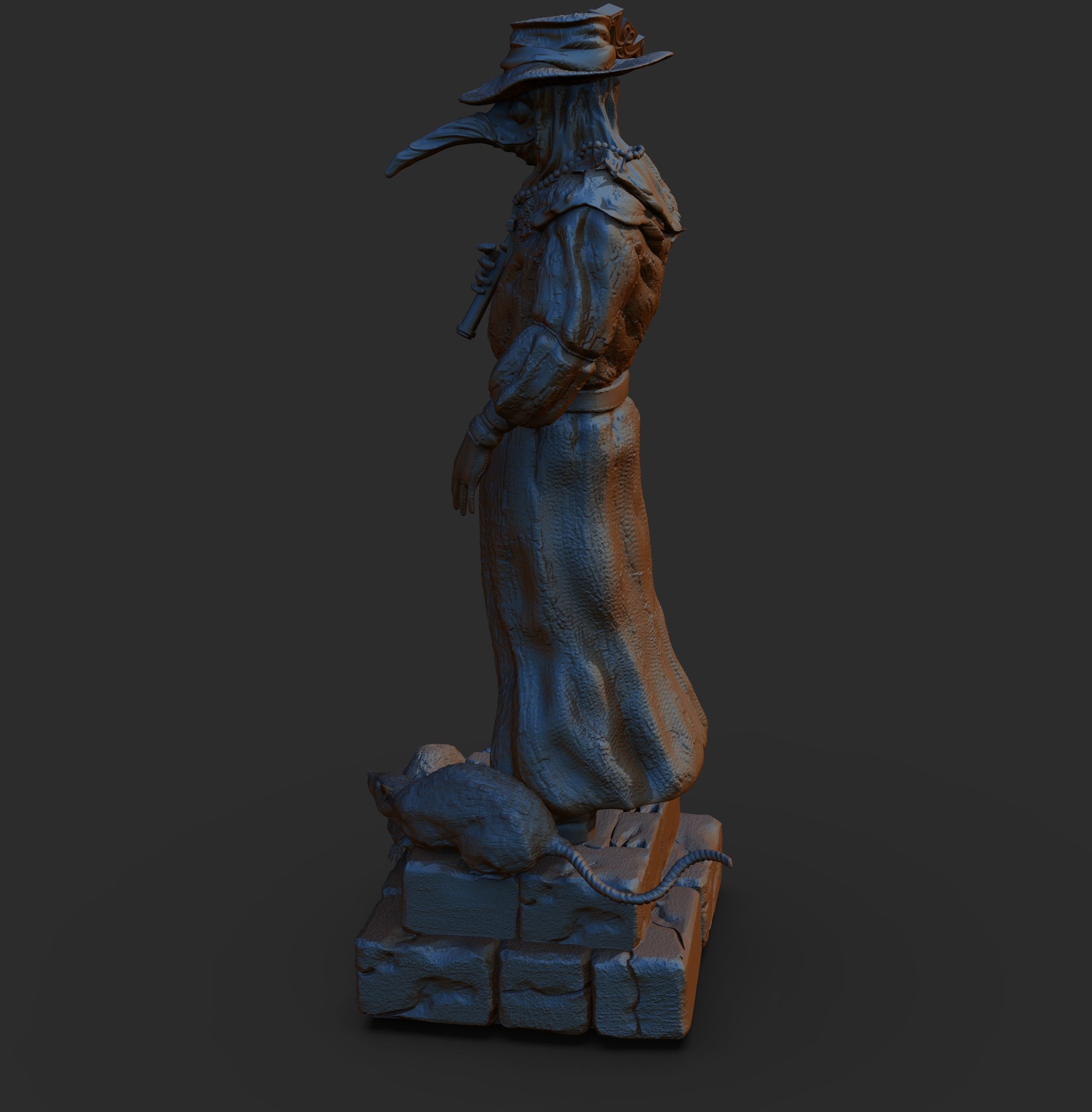 The Plague Doctor free 3D model 3D printable | CGTrader