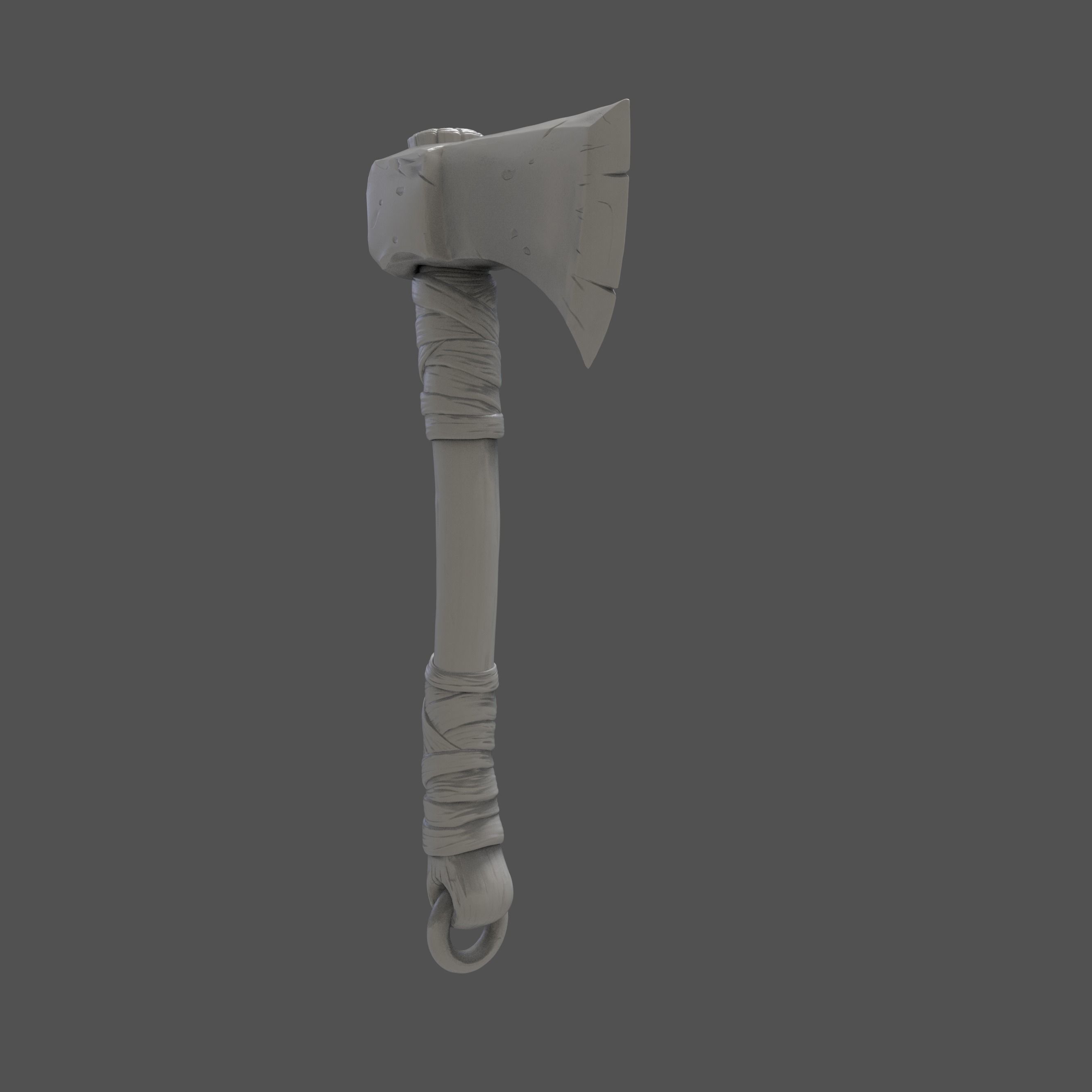 stylized axe 3d sculpted model 3D model | CGTrader