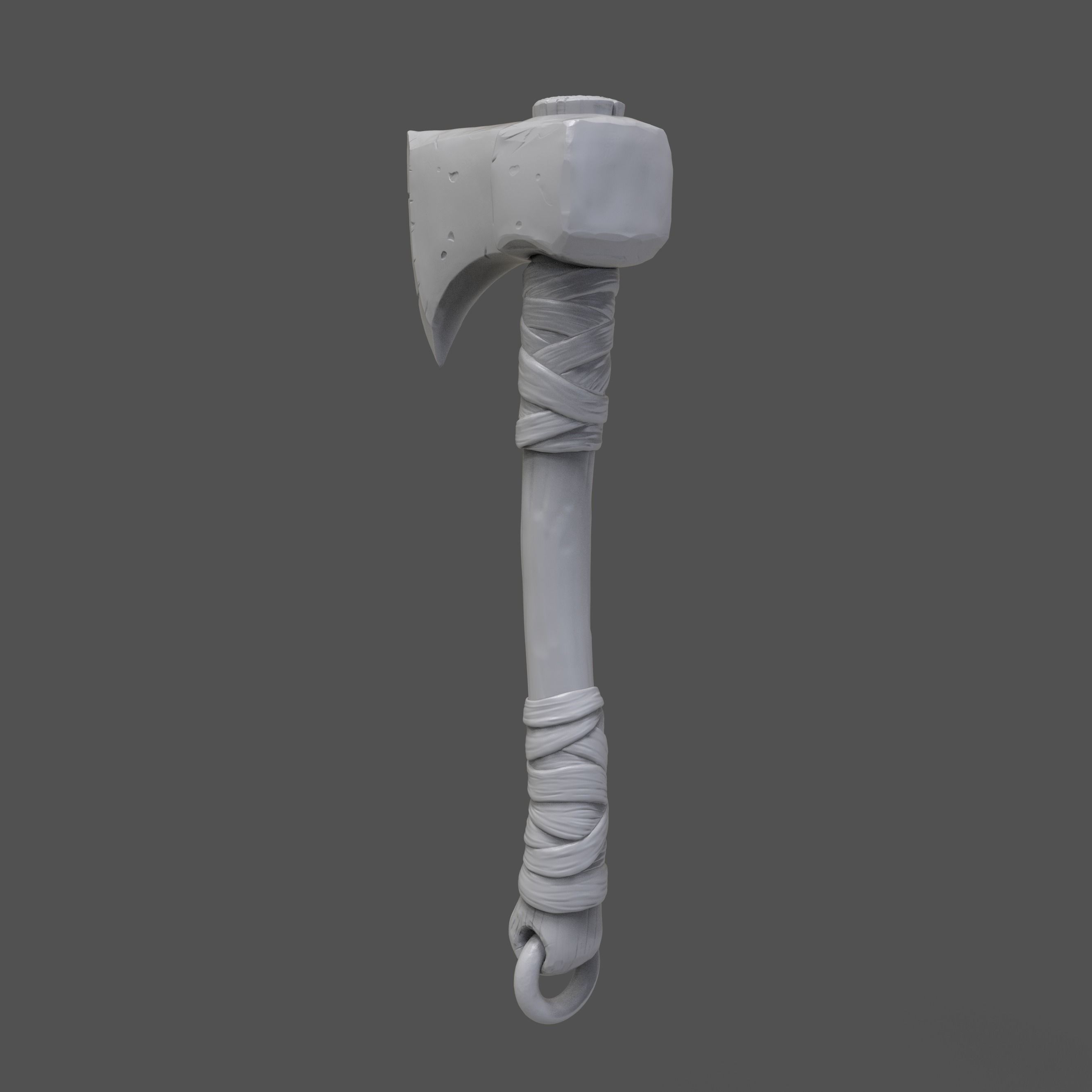 stylized axe 3d sculpted model 3D model | CGTrader