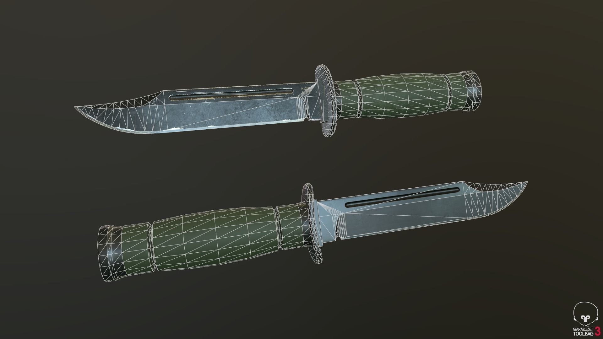 3D model Game Ready Tactical Combat Knife VR / AR / low-poly | CGTrader