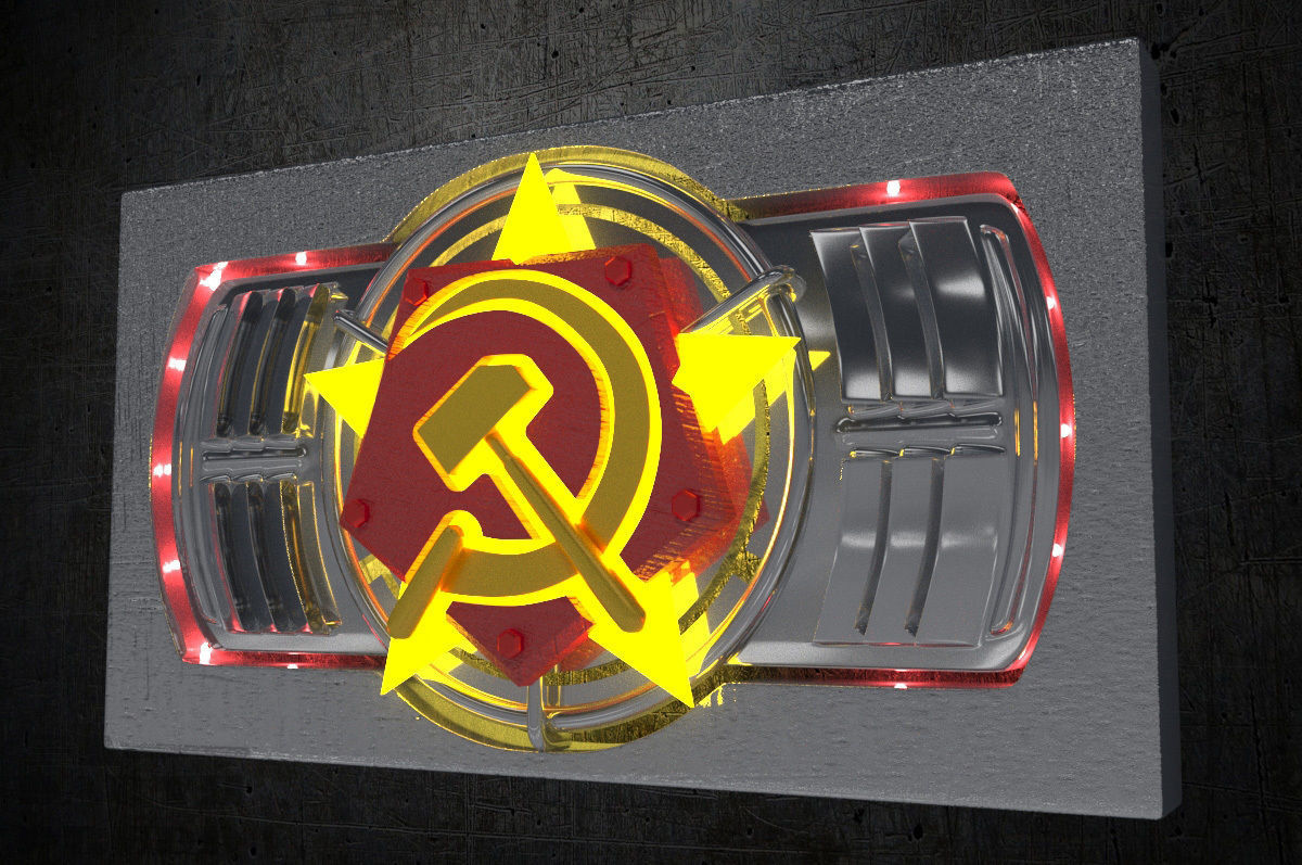 Red Alert 2 Soviet Logo 3D model | CGTrader