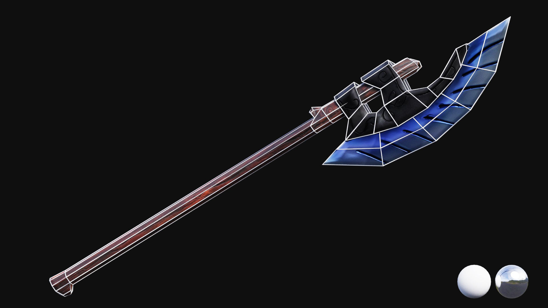 3D model Elven Wing Axe VR / AR / low-poly | CGTrader