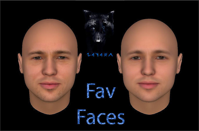 BradP FavFaces 3D model | CGTrader