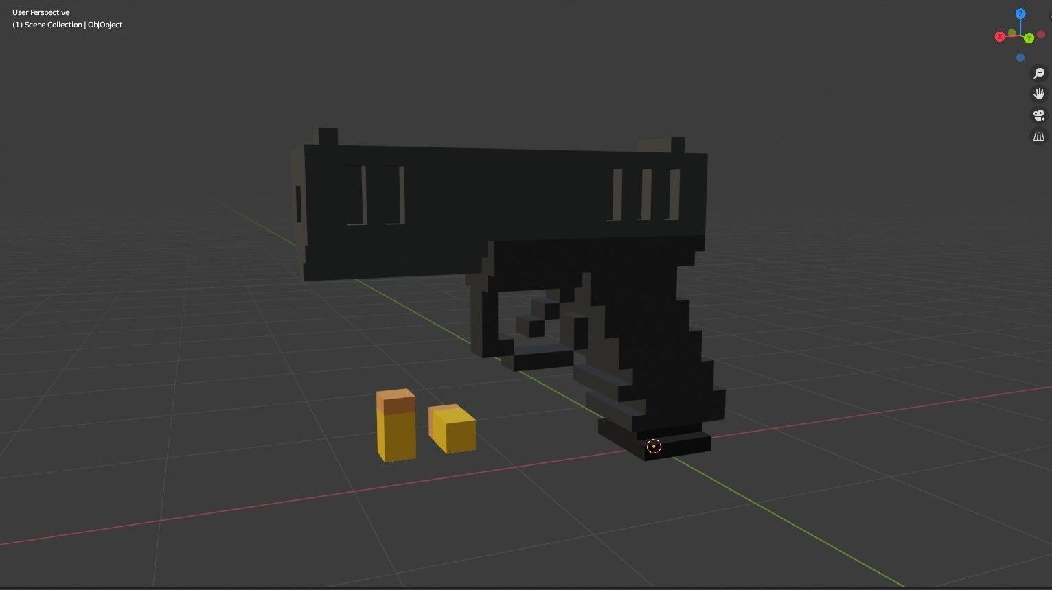 3D model Voxel Gun Glock VR / AR / low-poly | CGTrader