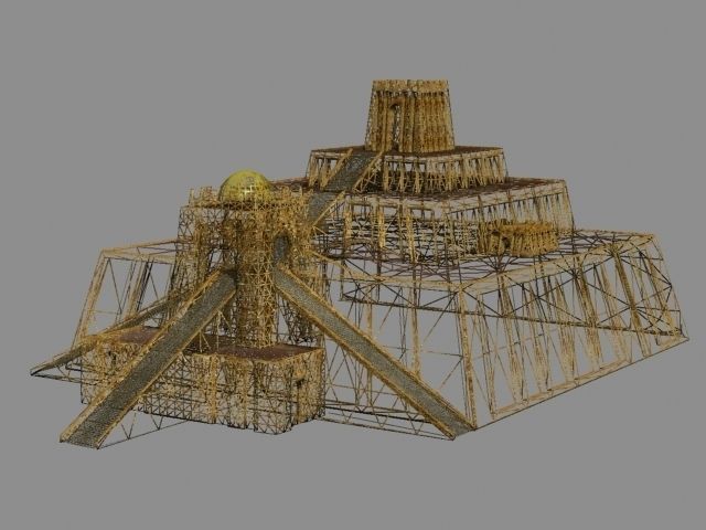 Ziggurat 3D model | CGTrader
