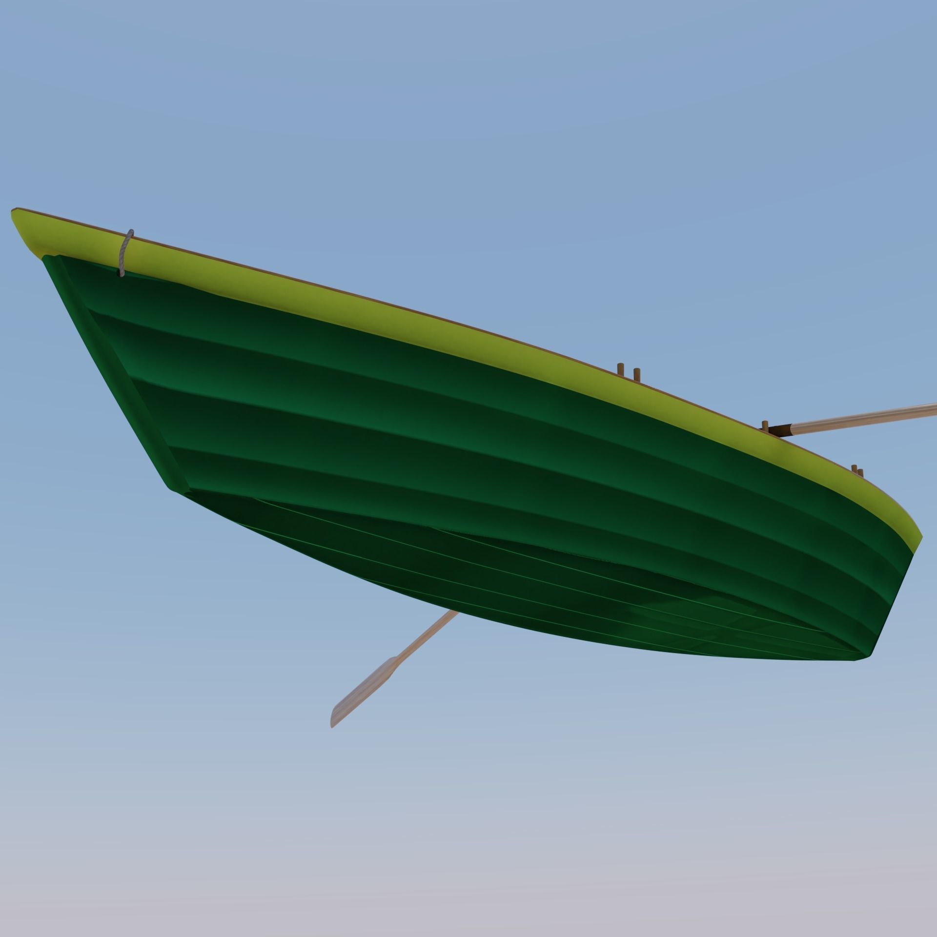 Grand Banks Dory Rowboat 3D model | CGTrader