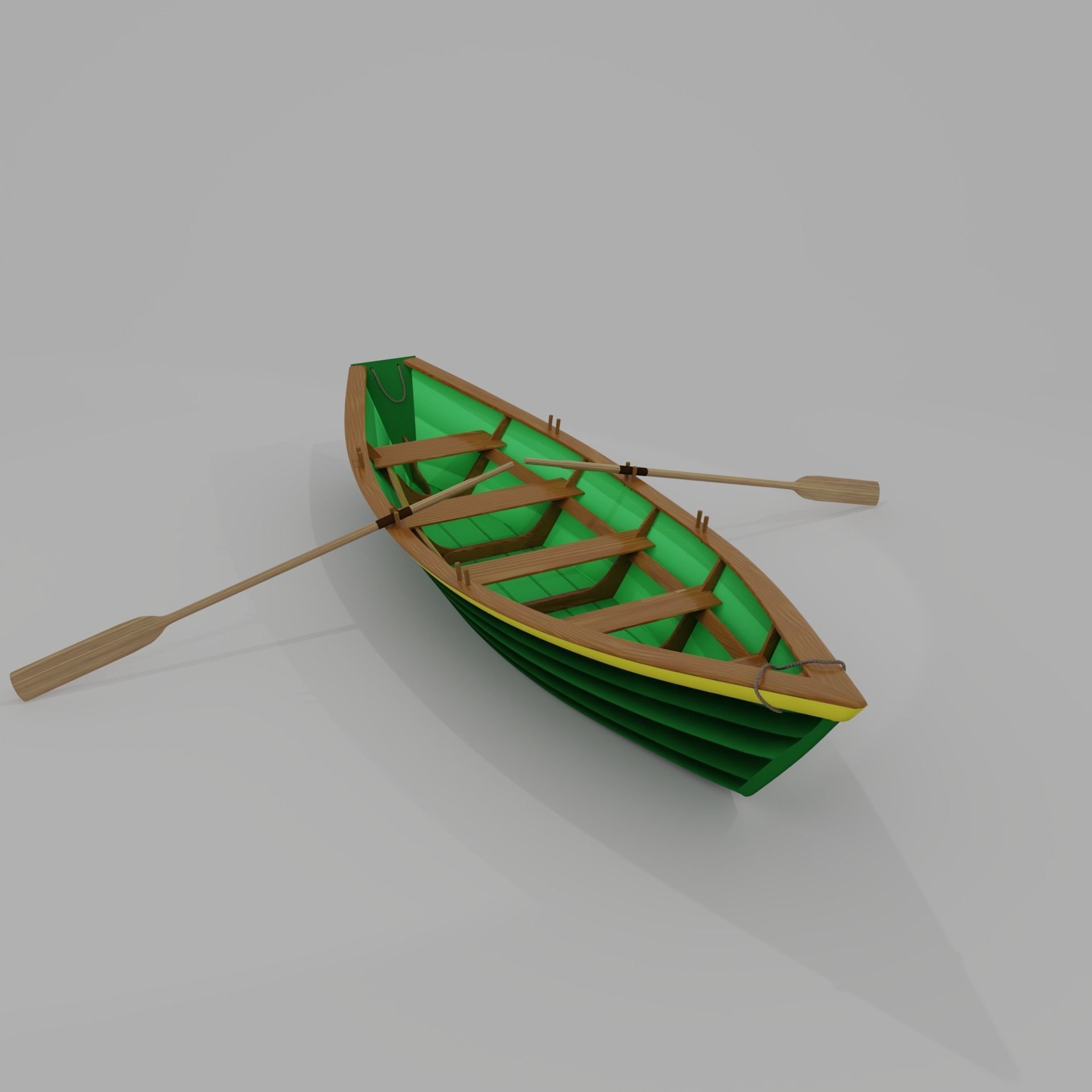 Grand Banks Dory Rowboat 3D model | CGTrader
