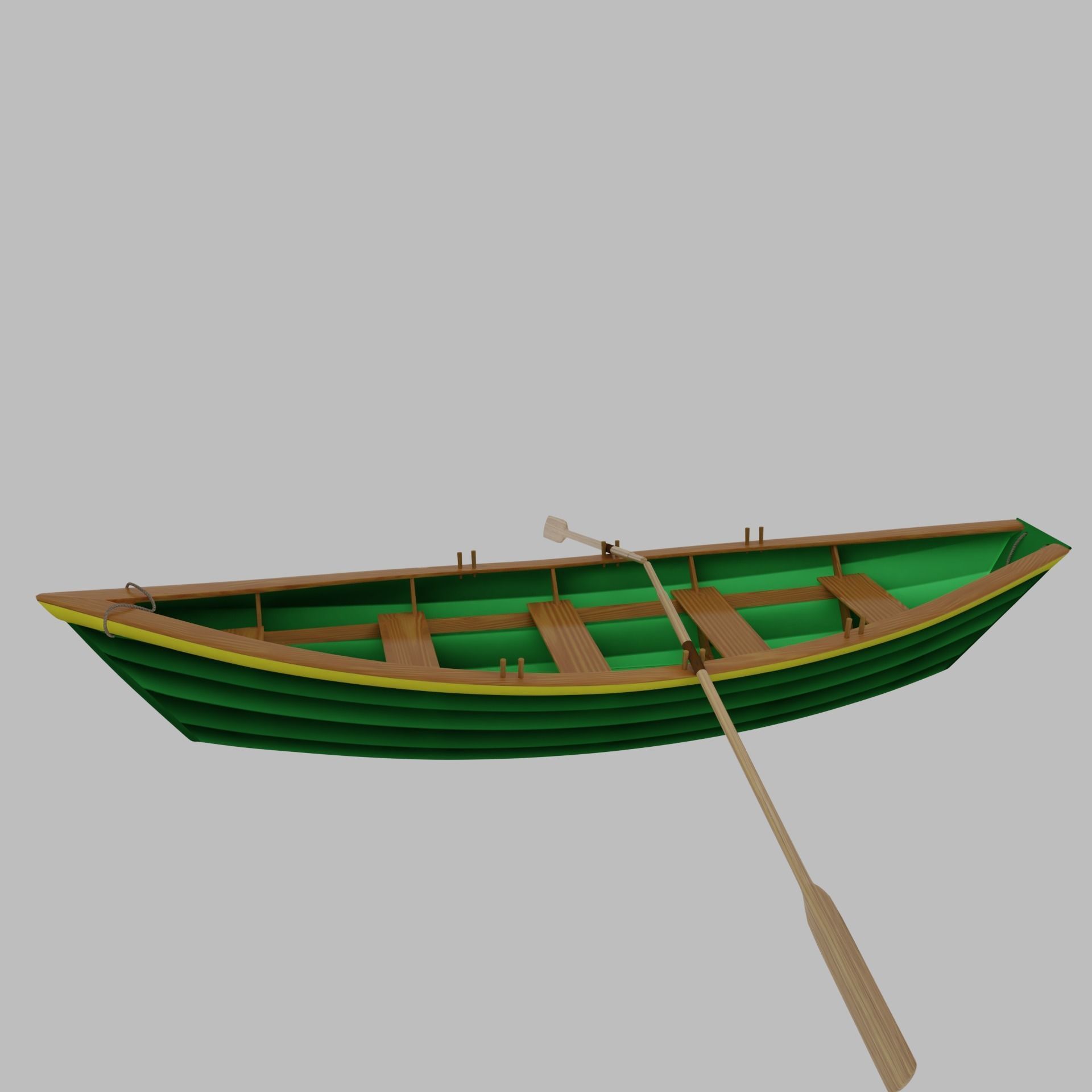 Grand Banks Dory Rowboat 3D model | CGTrader