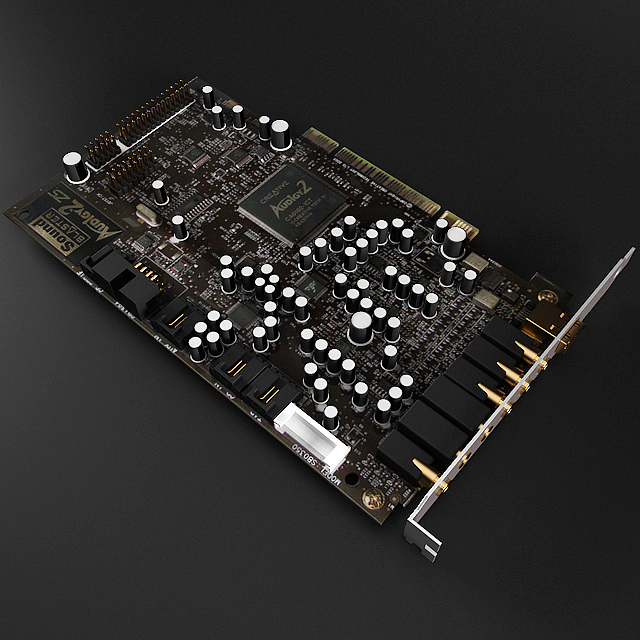 Sound Card 3D Model MAX OBJ 3DS WRL WRZ | CGTrader.com