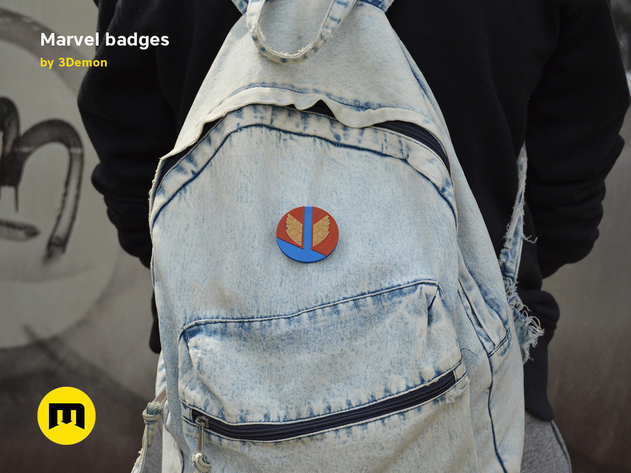 Marvel Badge Designs With Colors 3D model 3D printable | CGTrader