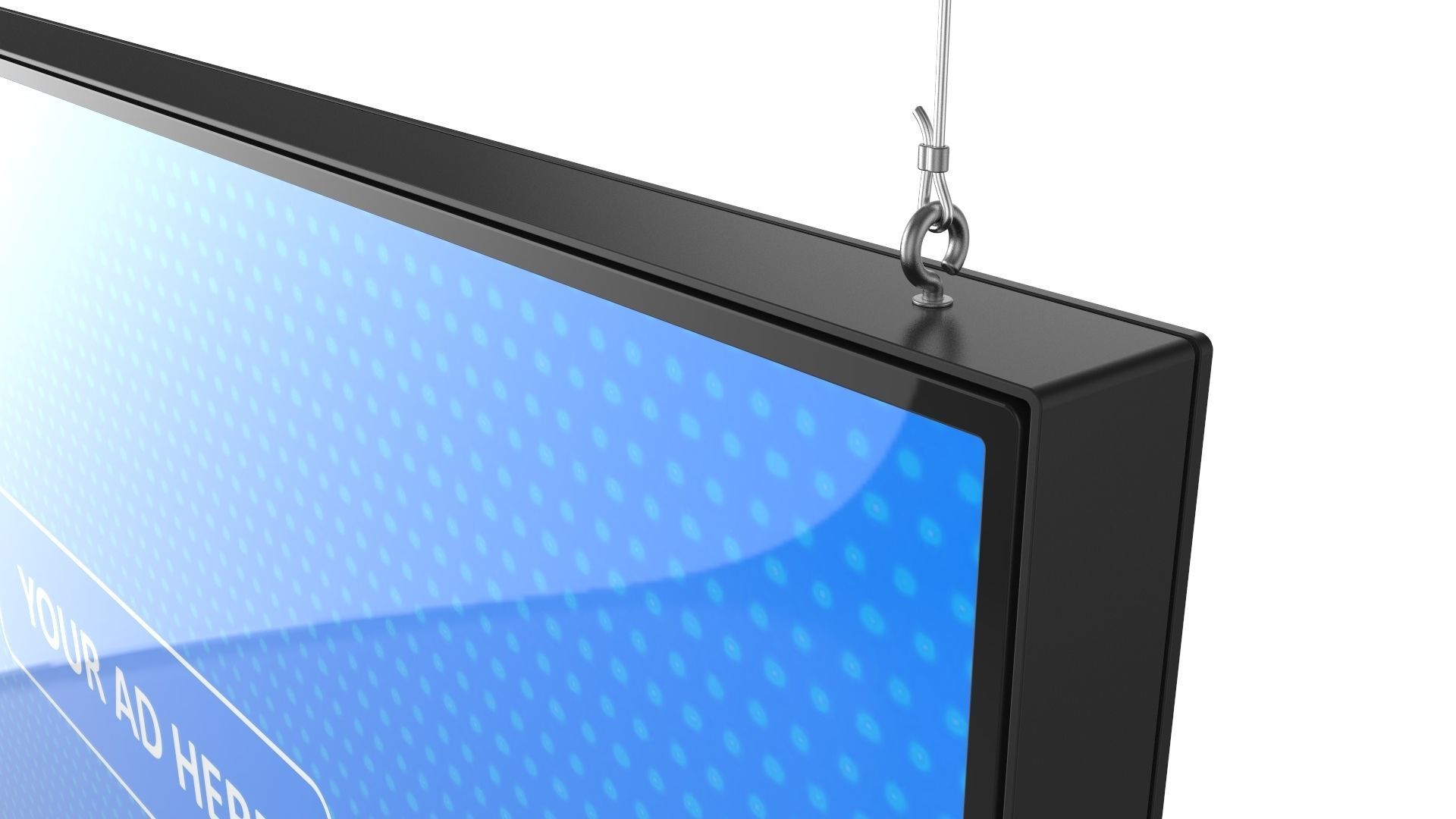 Digital Panel Horizontal 55 Inch 3D model | CGTrader