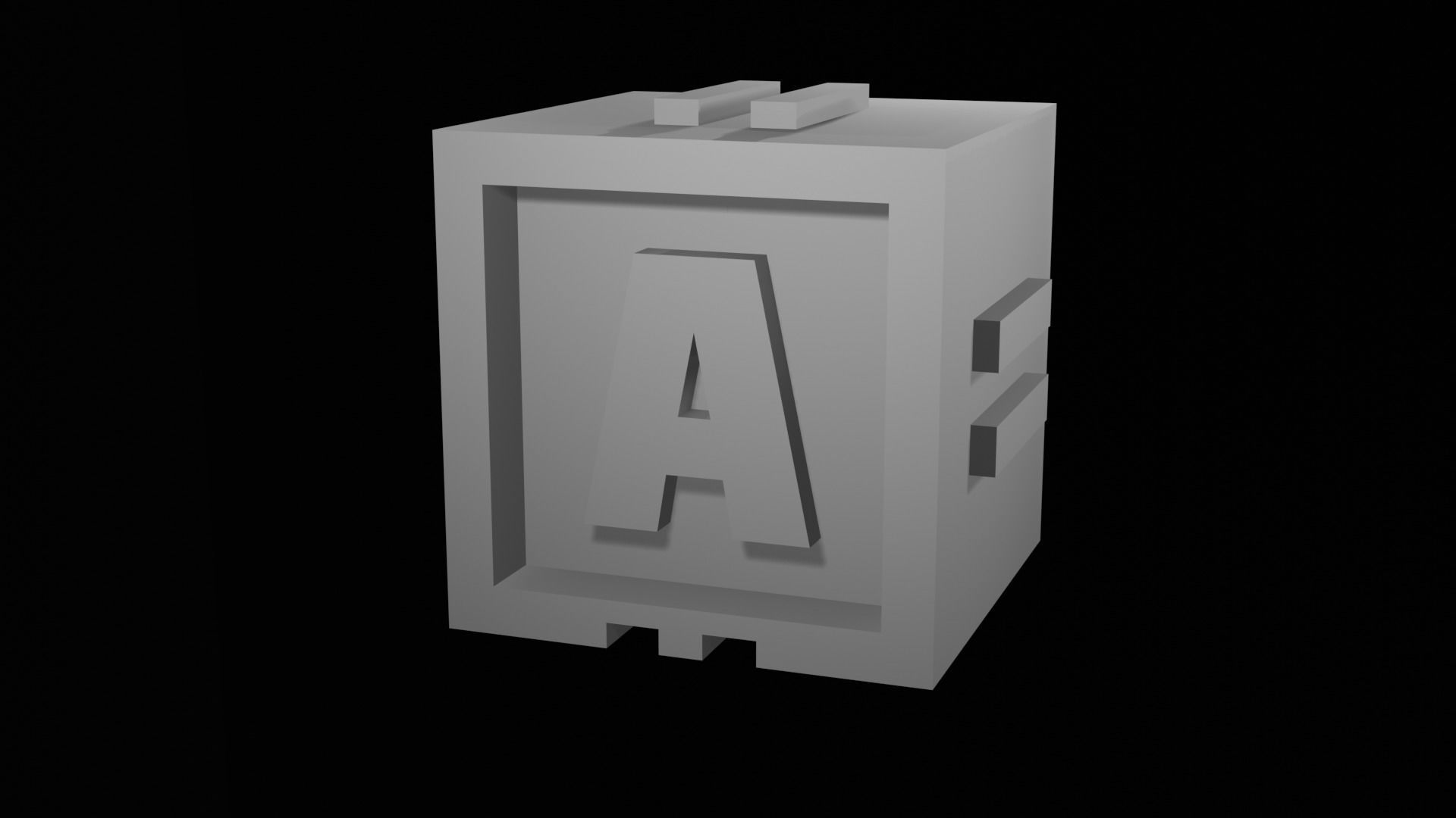 Letter R 3D model 3D printable | CGTrader