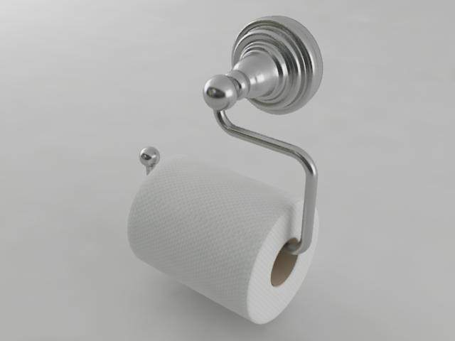 Toilet Paper Holder Style 3 3D Model MAX OBJ 3DS STL WRL WRZ | CGTrader.com