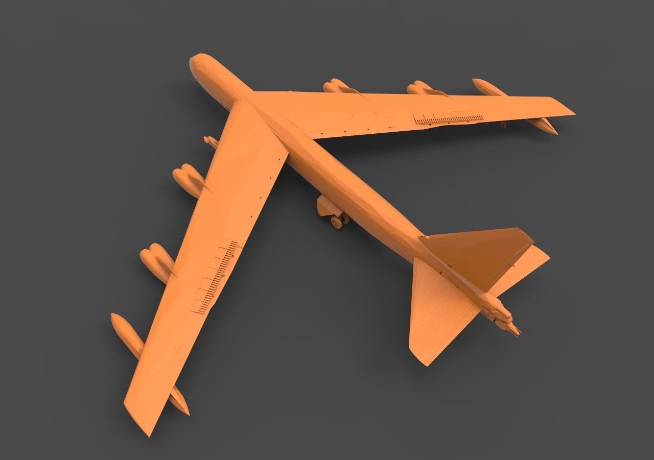 B - 52 3D model 3D printable | CGTrader