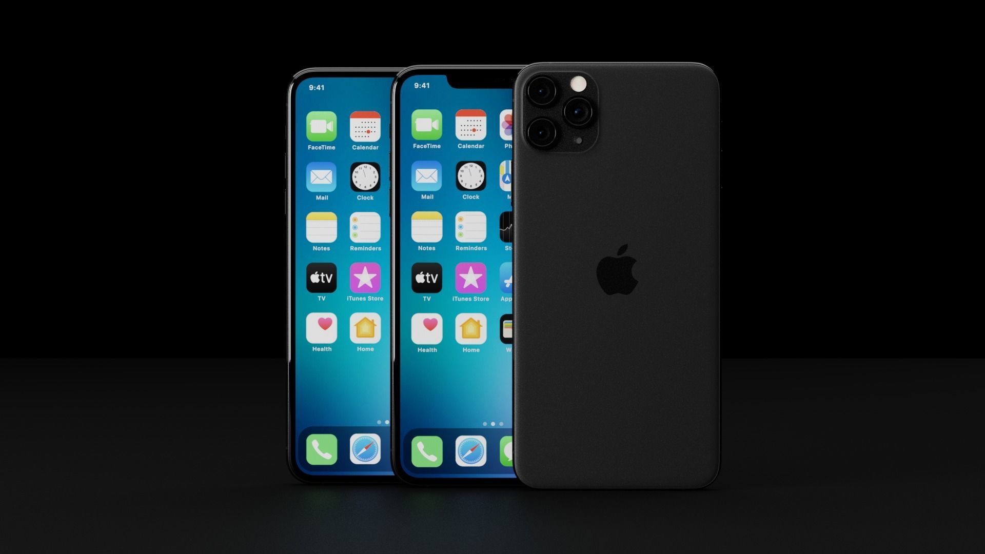 3D model Concept of Apple iPhone 12 Pro Max In All Leaked Colors VR ...
