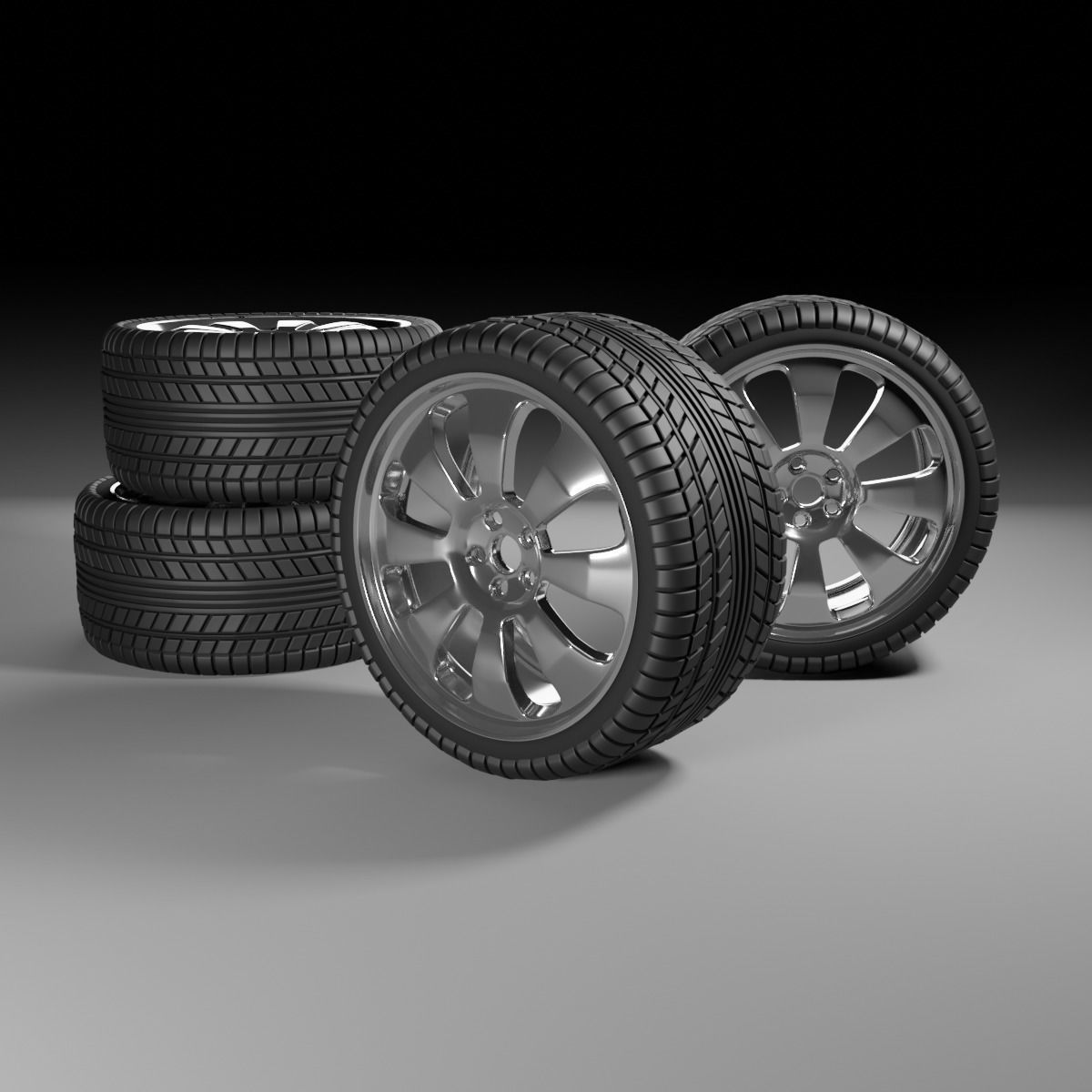Wheel Tire realistic 3D Model 3D model | CGTrader