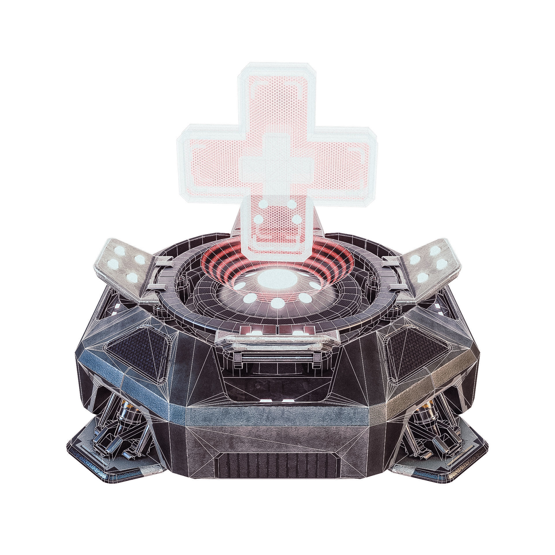 Sci-fi first aid kit Game Free free VR / AR / low-poly 3D model ...