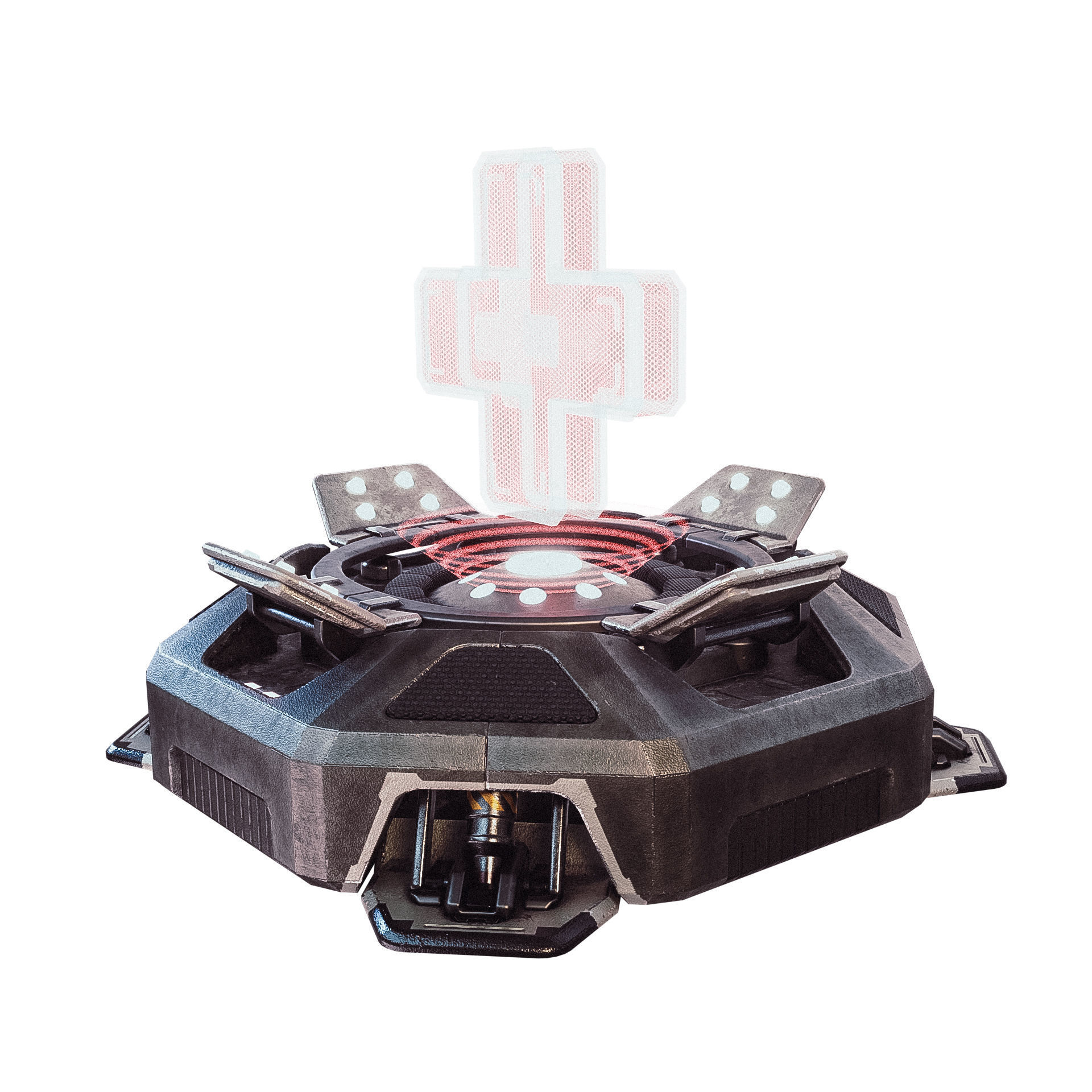 Sci-fi first aid kit Game Free free VR / AR / low-poly 3D model ...