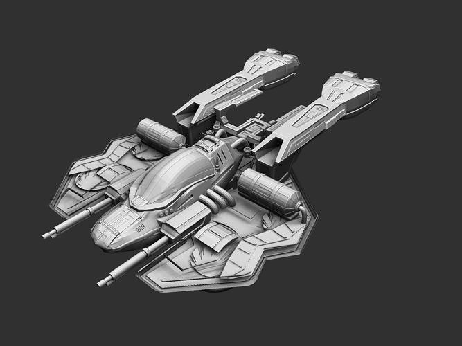Spaceship 3D model 3D printable | CGTrader