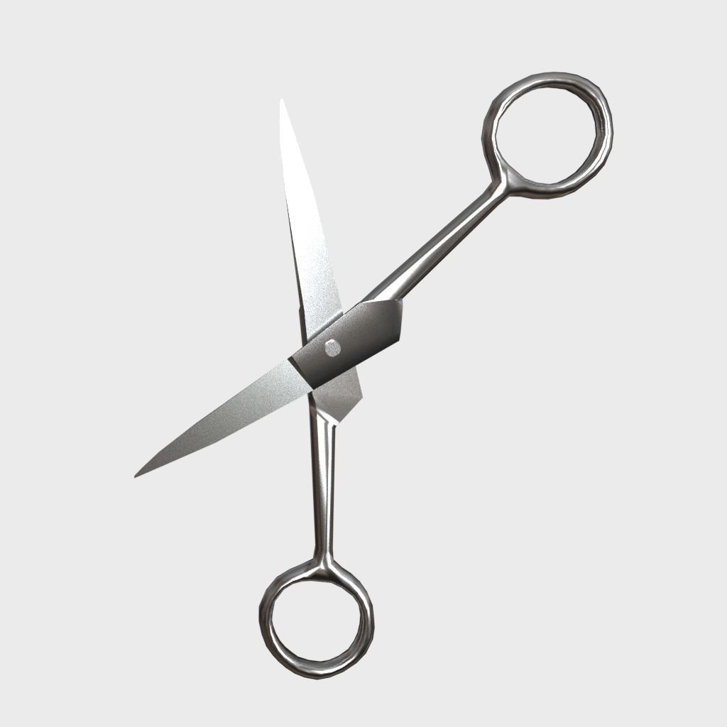 3D model Five Low Poly Rigged Scissor Pack VR / AR / low-poly rigged ...