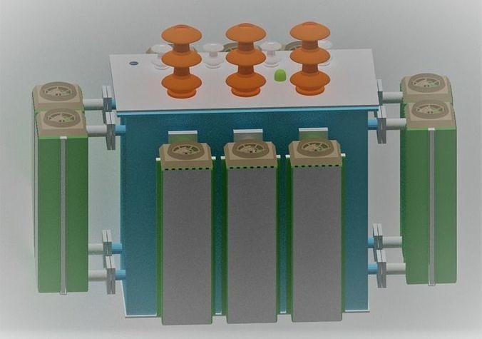 Power Transformer 3D Model New Design 3D model animated | CGTrader
