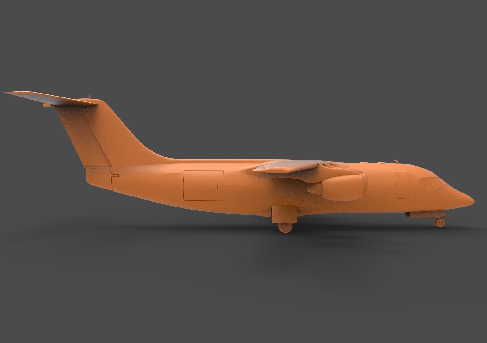 BAE 146 3D model 3D printable | CGTrader