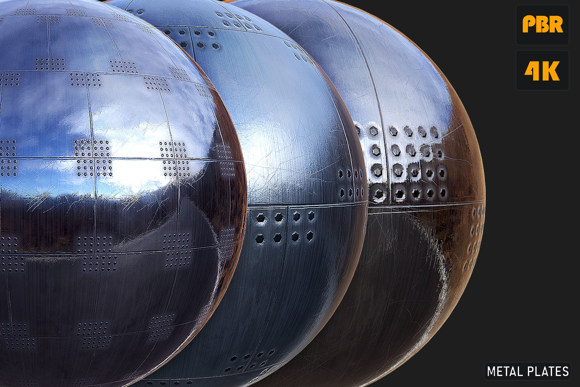 PBR Metal Plates Texture | CGTrader