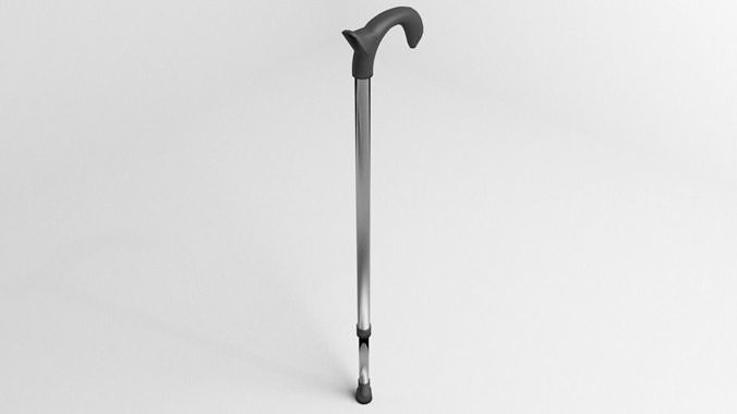 Walking Cane - T-Handle 3D model | CGTrader