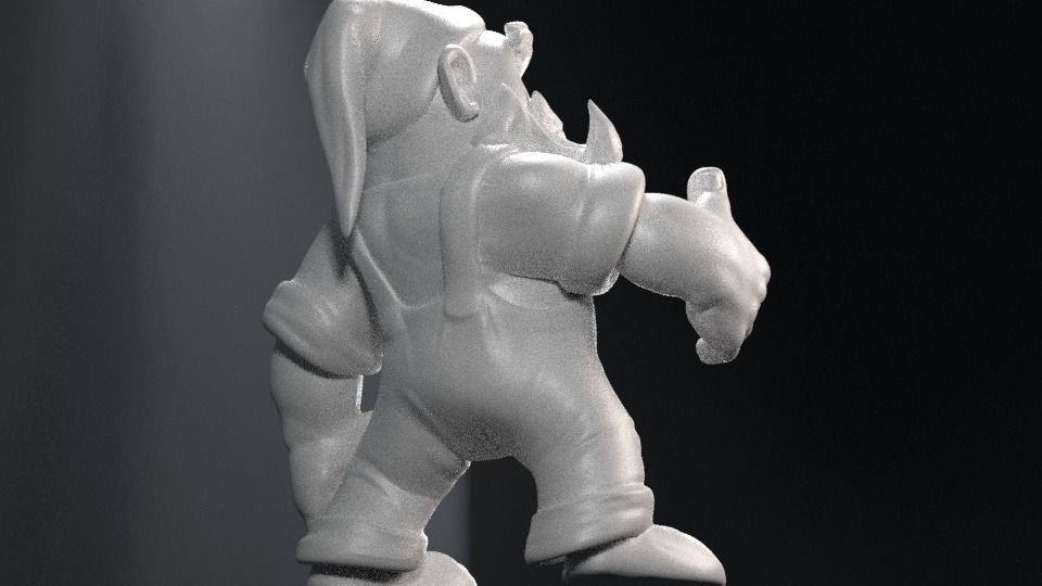 Strong gnome 3D model 3D printable | CGTrader