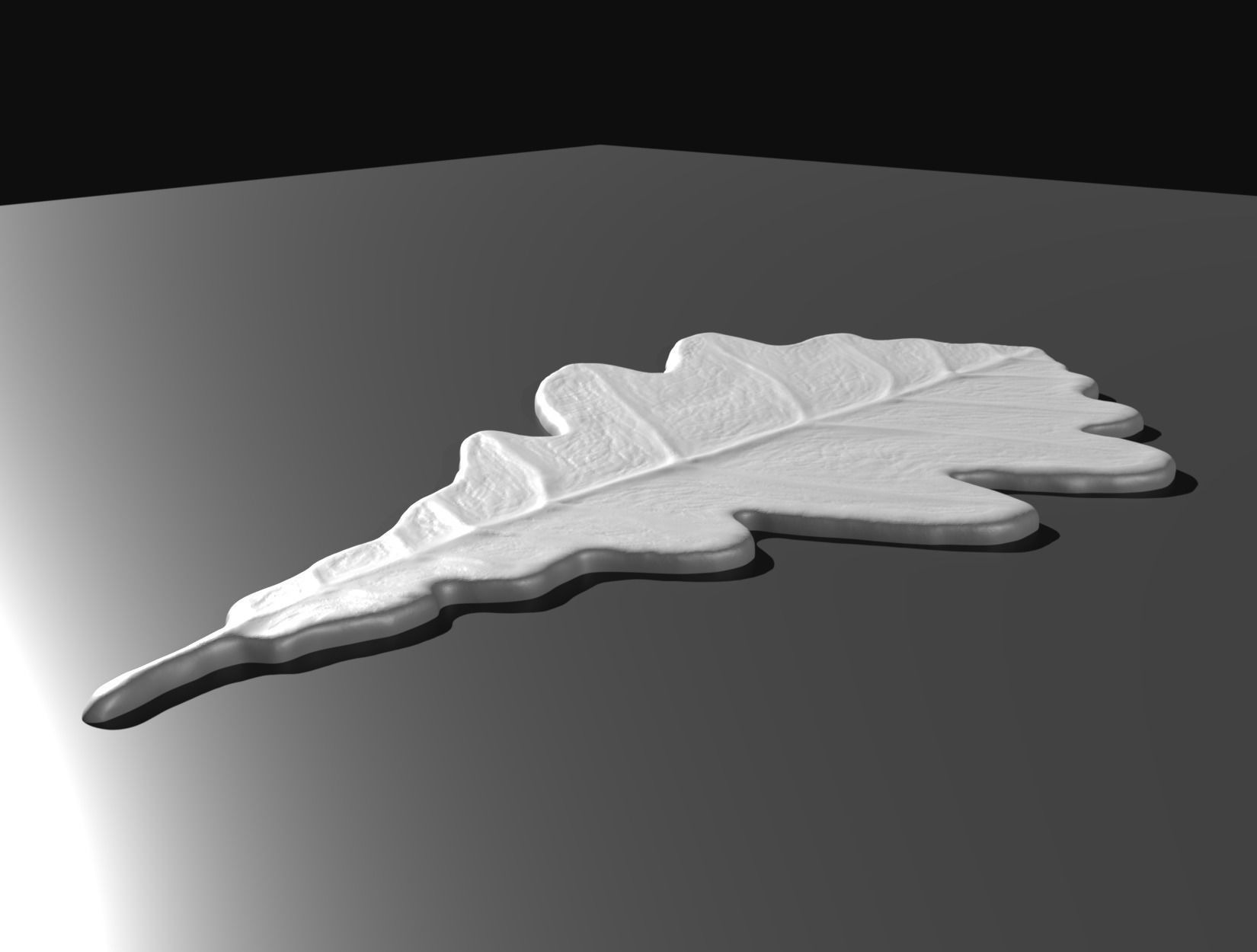 OAK LEAF 3D model 3D printable | CGTrader