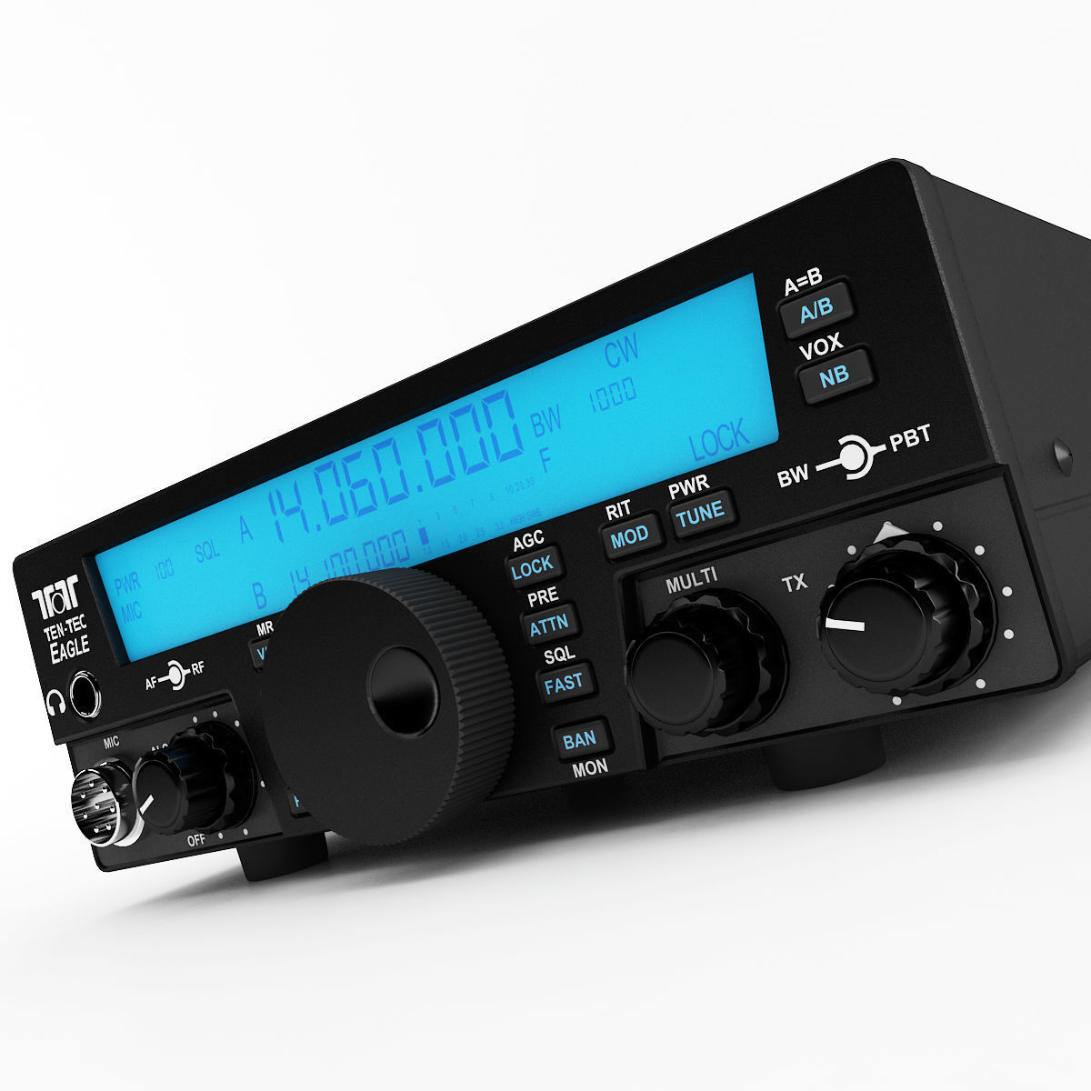Ten Tec Eagle Transceiver 3D model | CGTrader