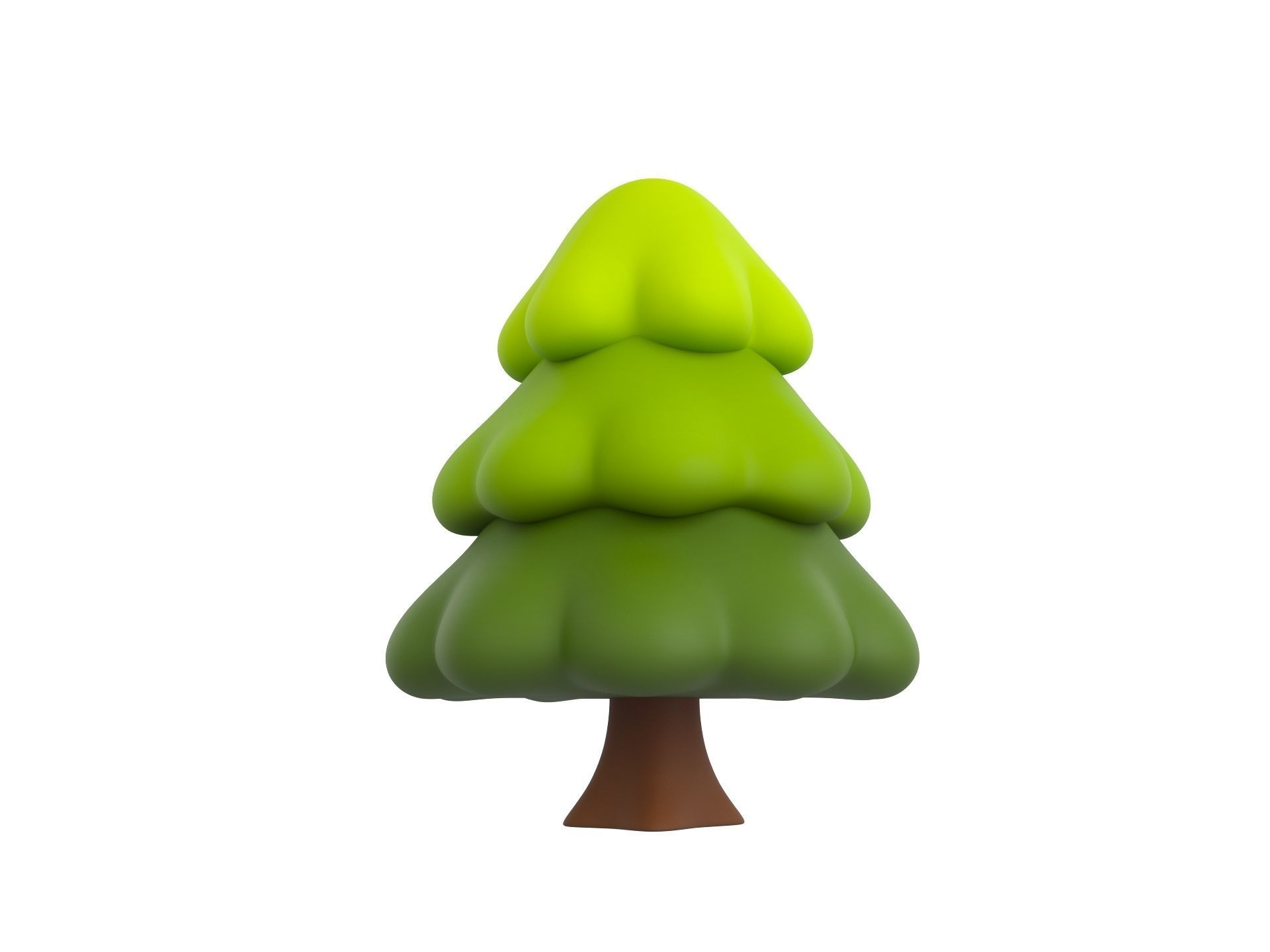 Cartoon Pine Tree 3D model | CGTrader