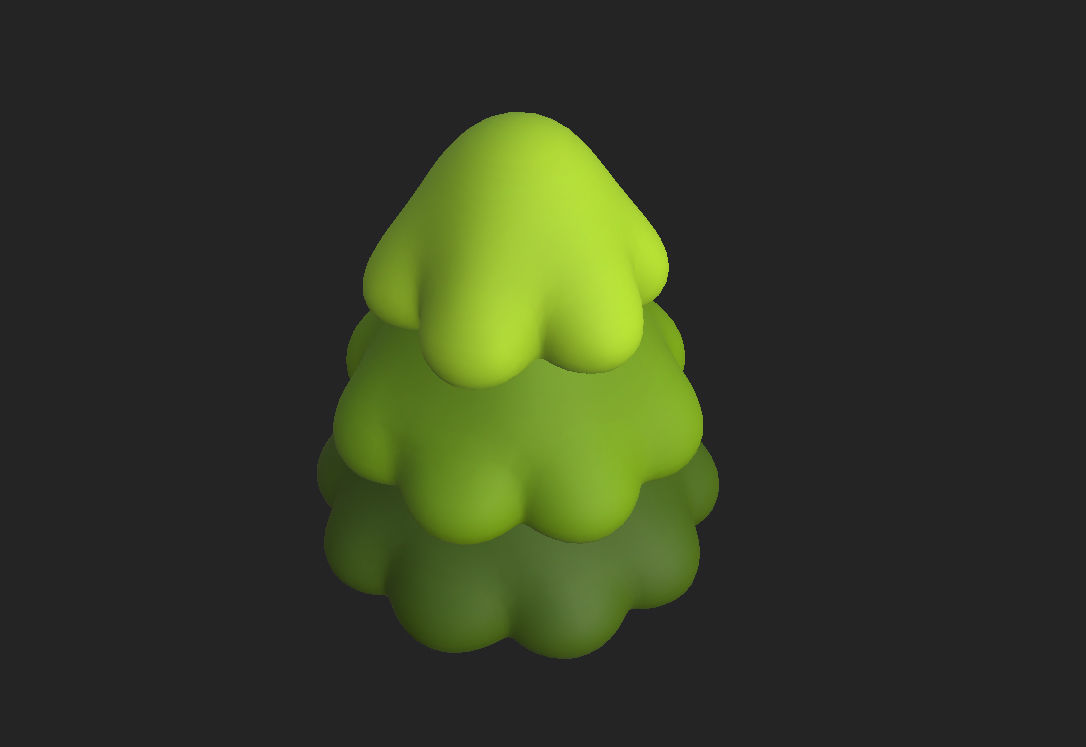 Cartoon Pine Tree 3D model | CGTrader