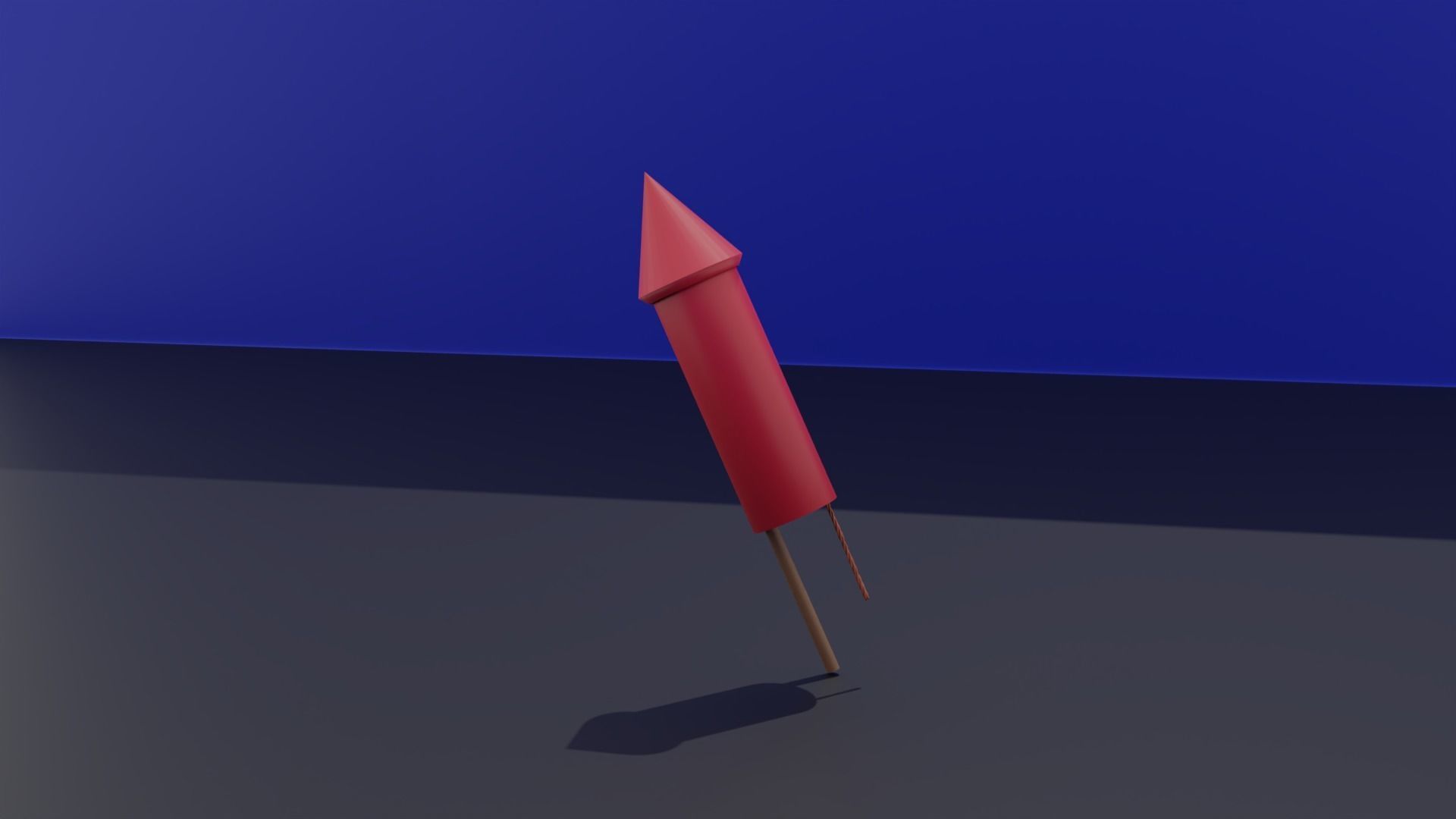 Firework rocket free 3D model | CGTrader
