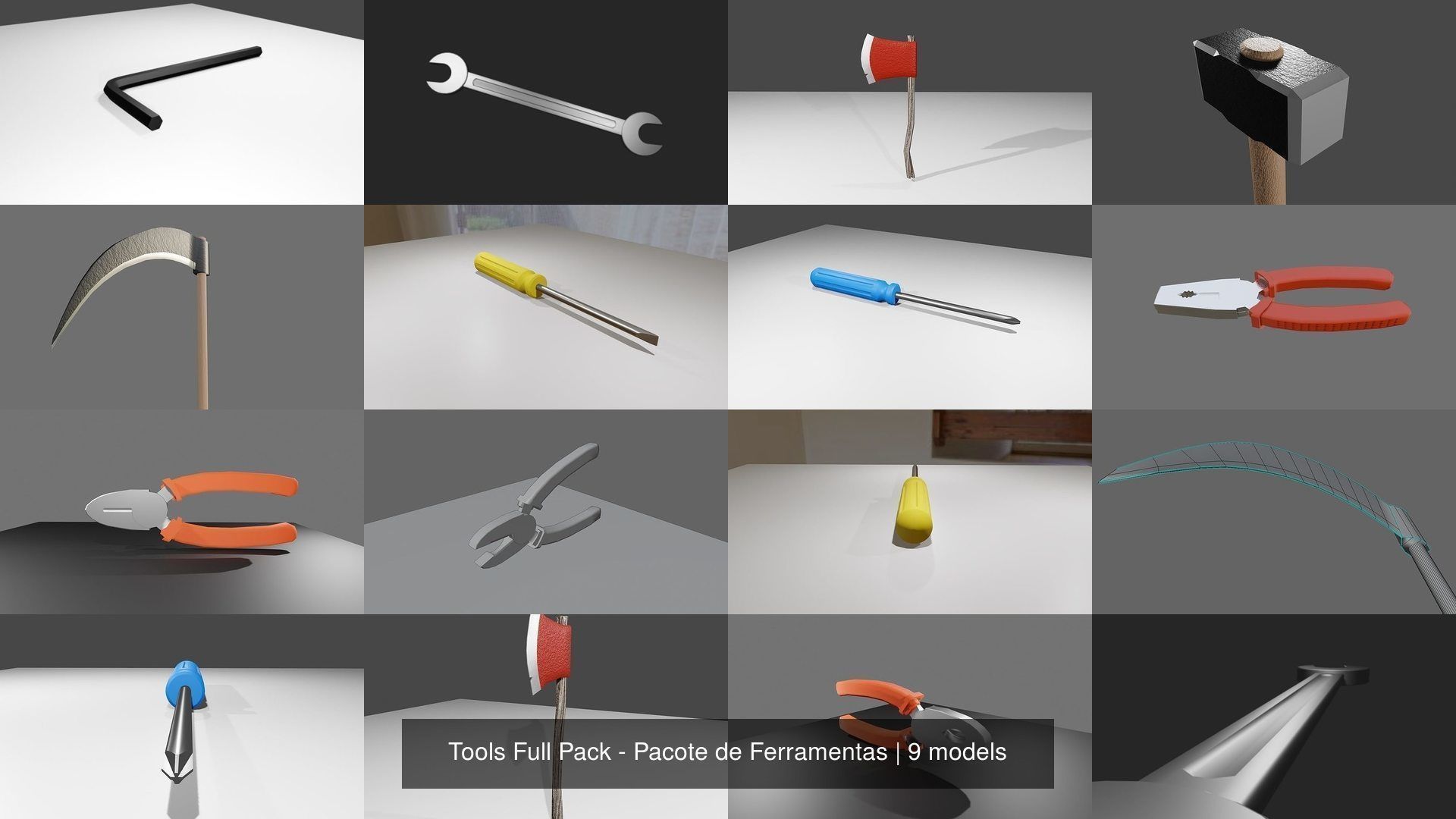 Tools Full Pack - Pacote de Ferramentas 3D model