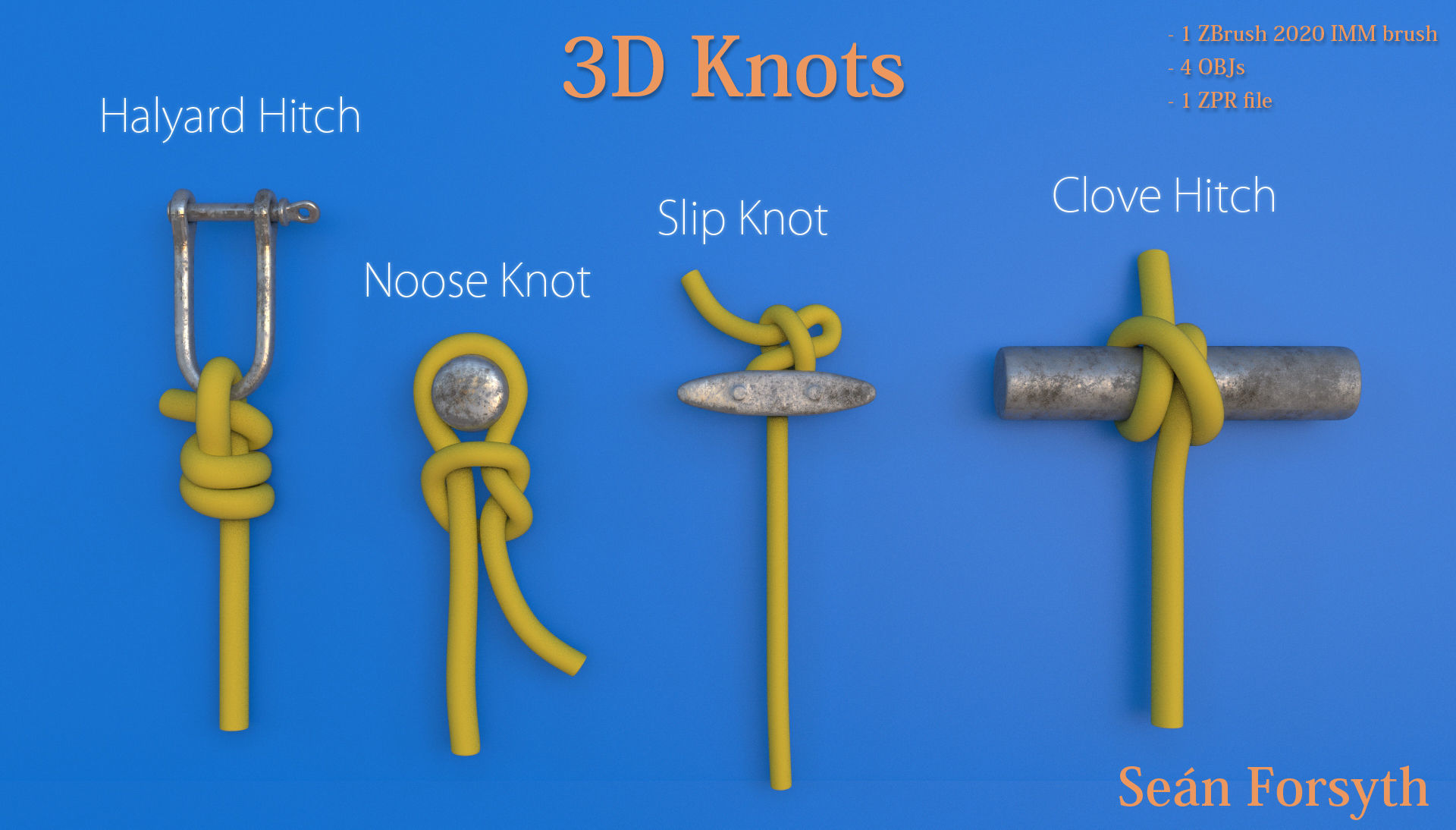 3D knots | CGTrader