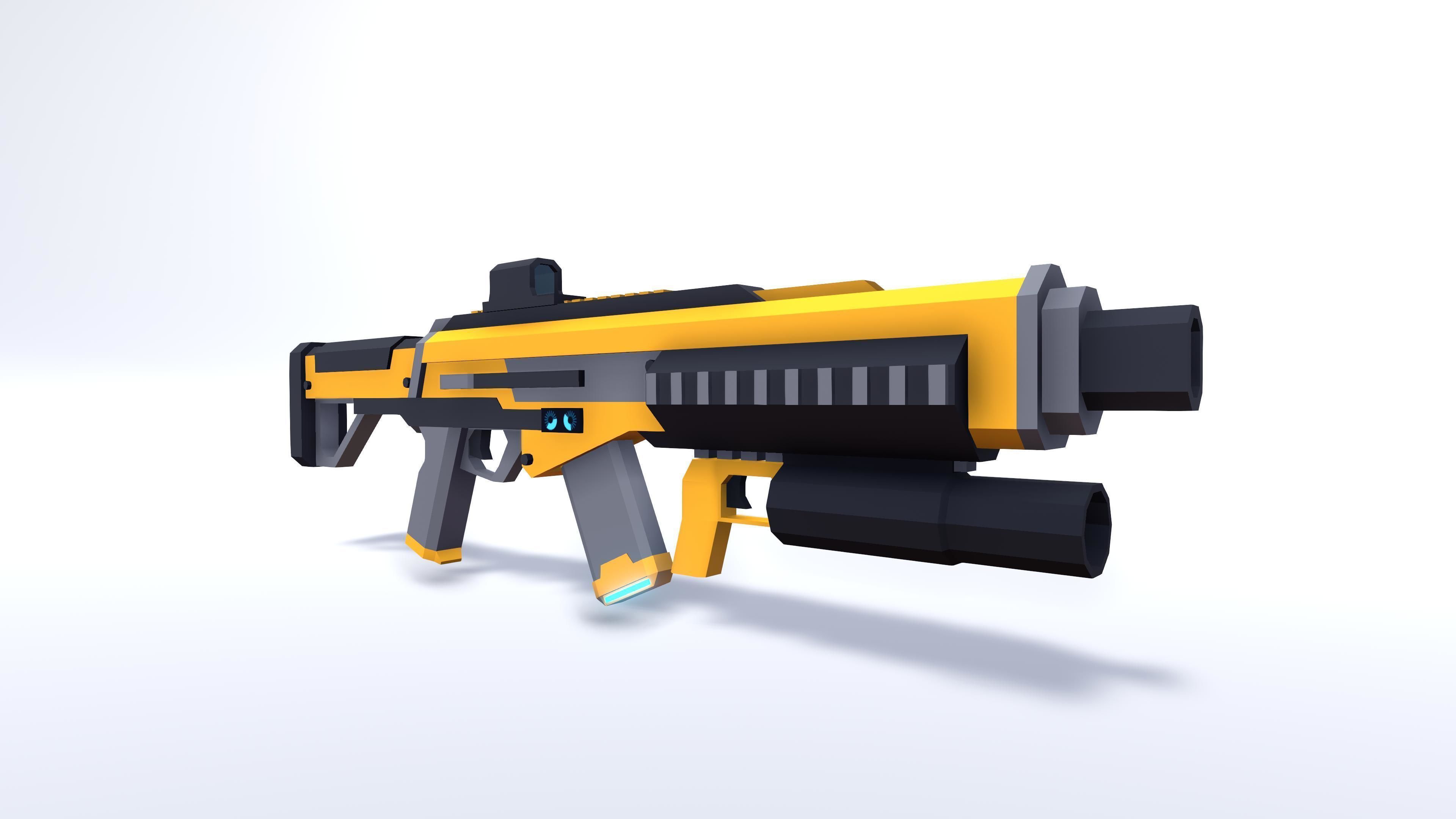 3D model CB Sci-Fi Gun Pack Complete VR / AR / low-poly | CGTrader