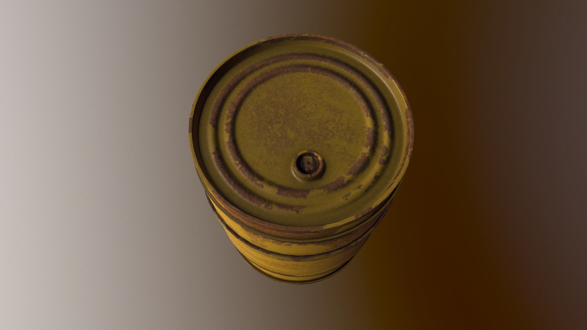 3D model Rusted Yellow Barrel VR / AR / low-poly | CGTrader