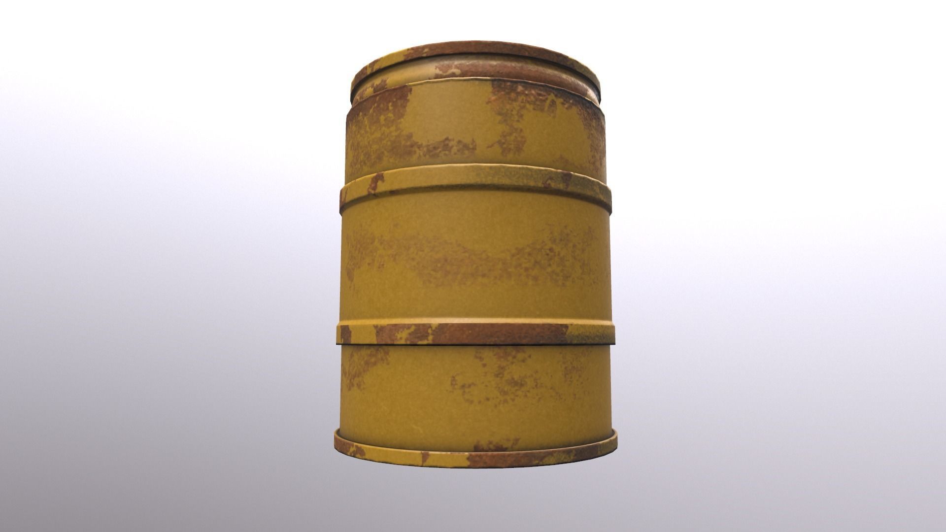 3D model Rusted Yellow Barrel VR / AR / low-poly | CGTrader