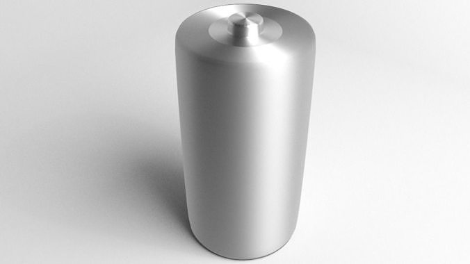 Battery D Cell 3D model | CGTrader