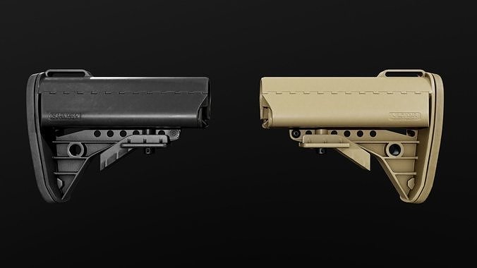 3D model VLTOR IMOD AR15 Collapsible Buttstock VR / AR / low-poly ...
