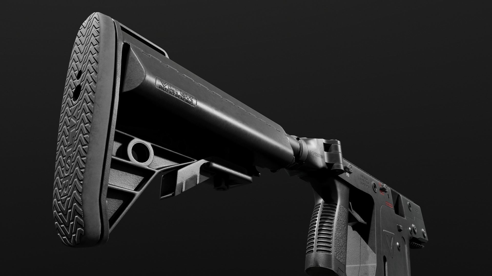 3D model VLTOR IMOD AR15 Collapsible Buttstock VR / AR / low-poly ...