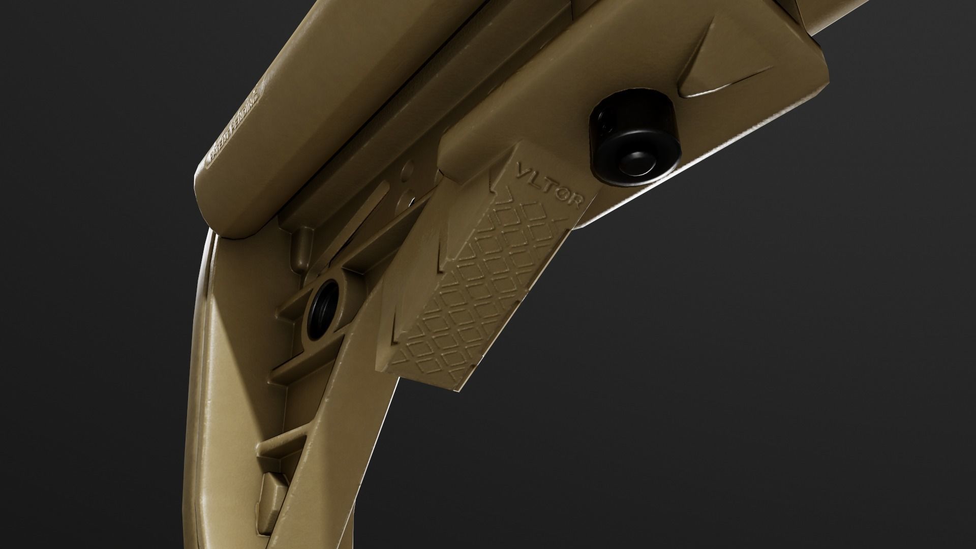3D model VLTOR IMOD AR15 Collapsible Buttstock VR / AR / low-poly ...