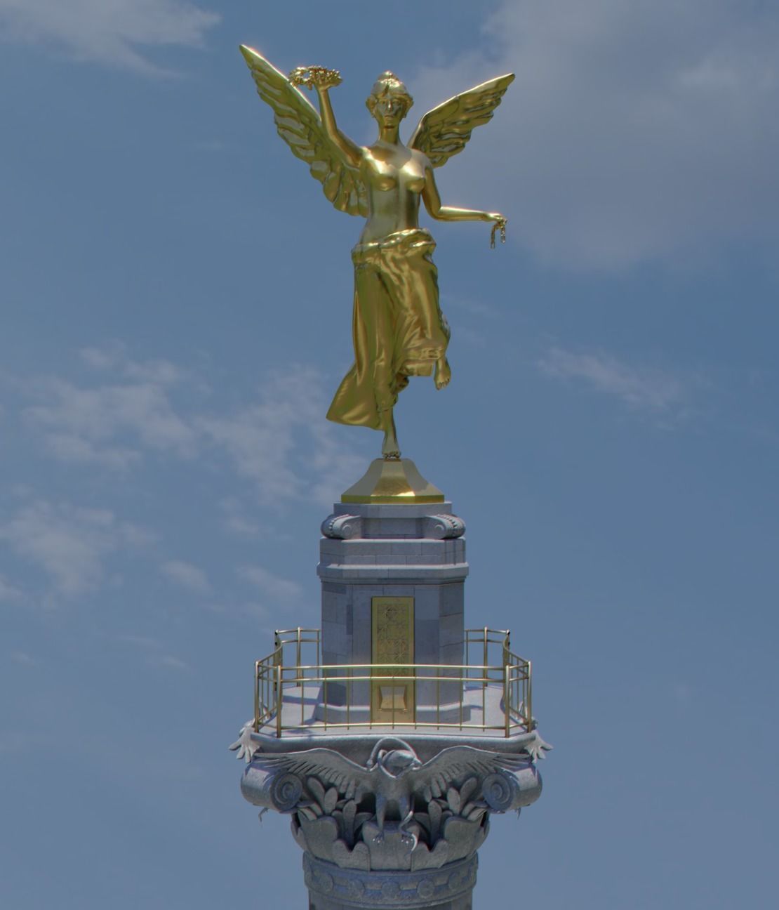 Angel of Independence 3D model | CGTrader