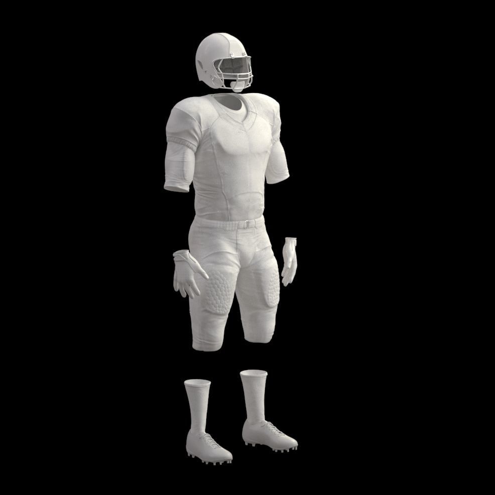 American Football Uniform 3D model | CGTrader