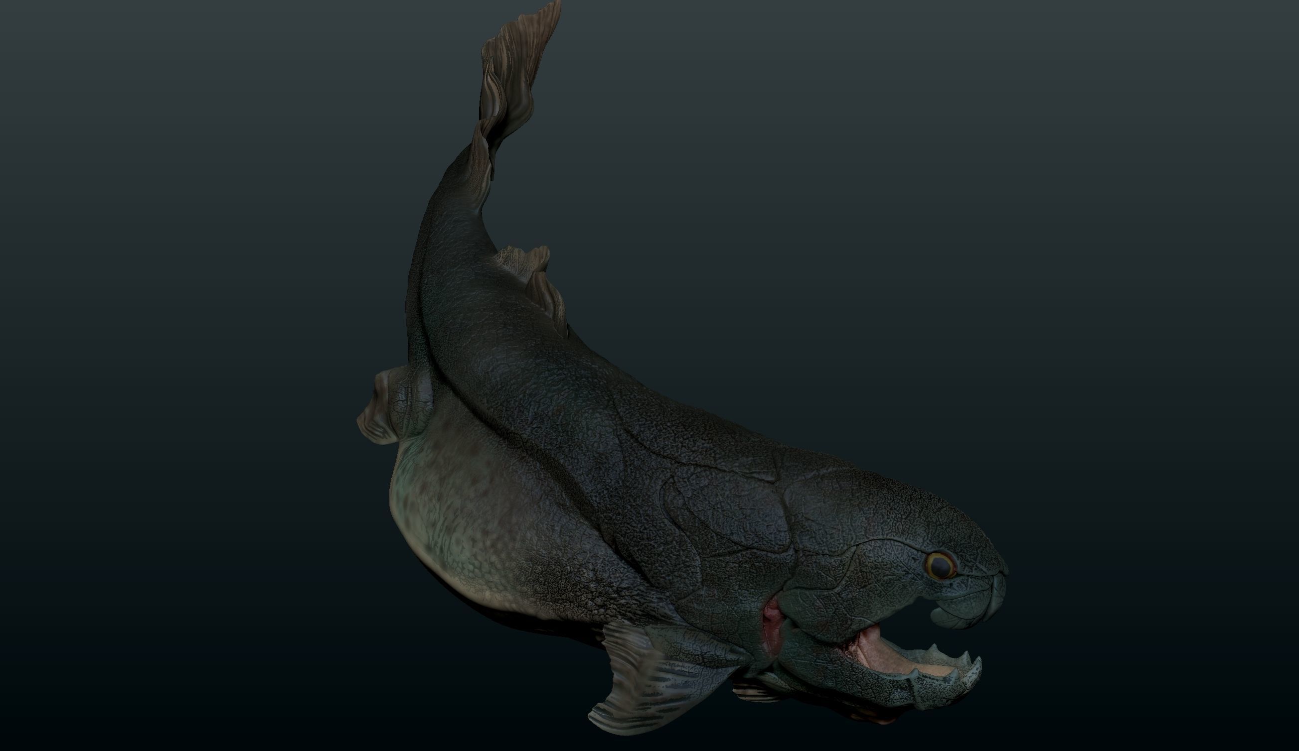 3D model Low poly 3d model Dunkleosteus VR / AR / low-poly | CGTrader