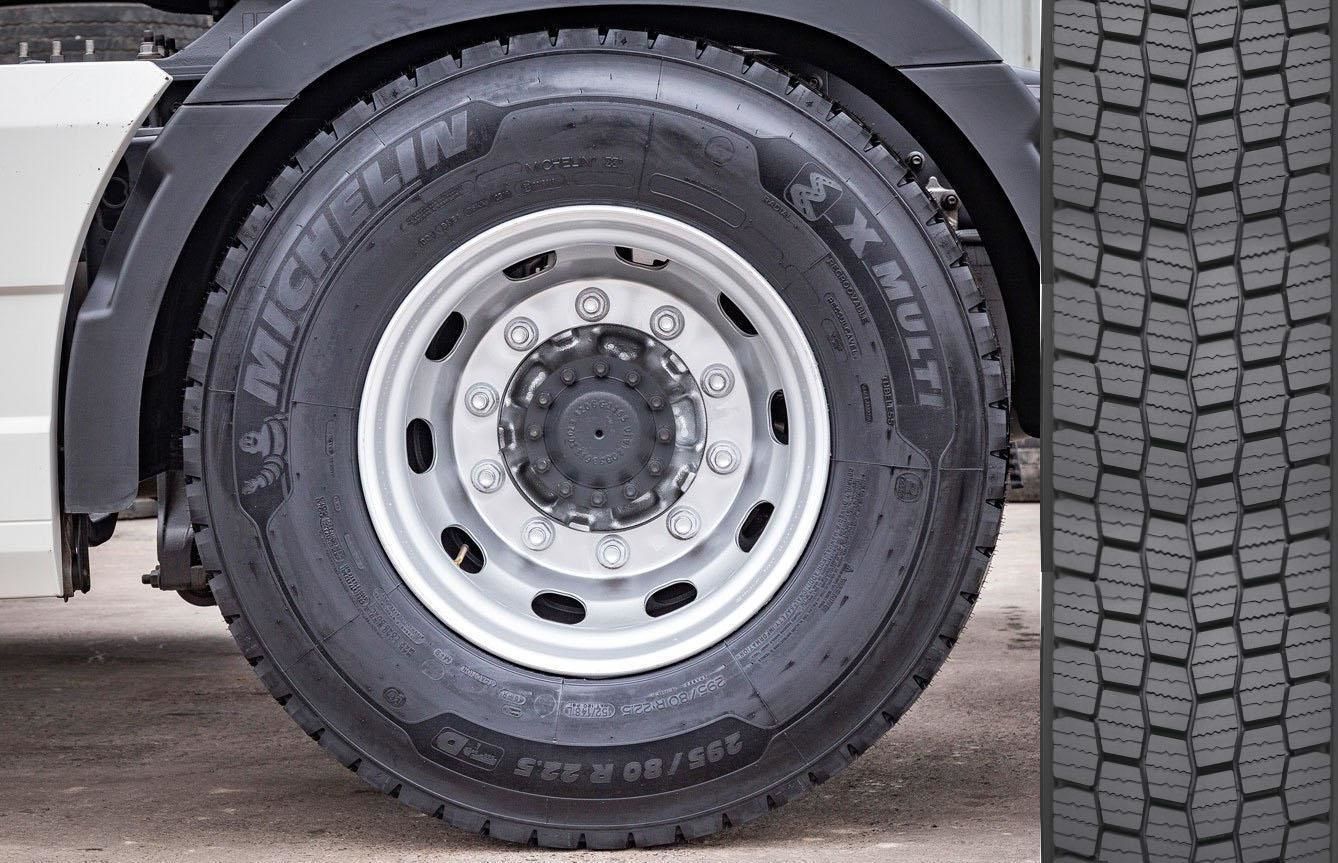 3D model Tire wheel Michelin X Multi por Truck bus and Trailer VR / AR ...