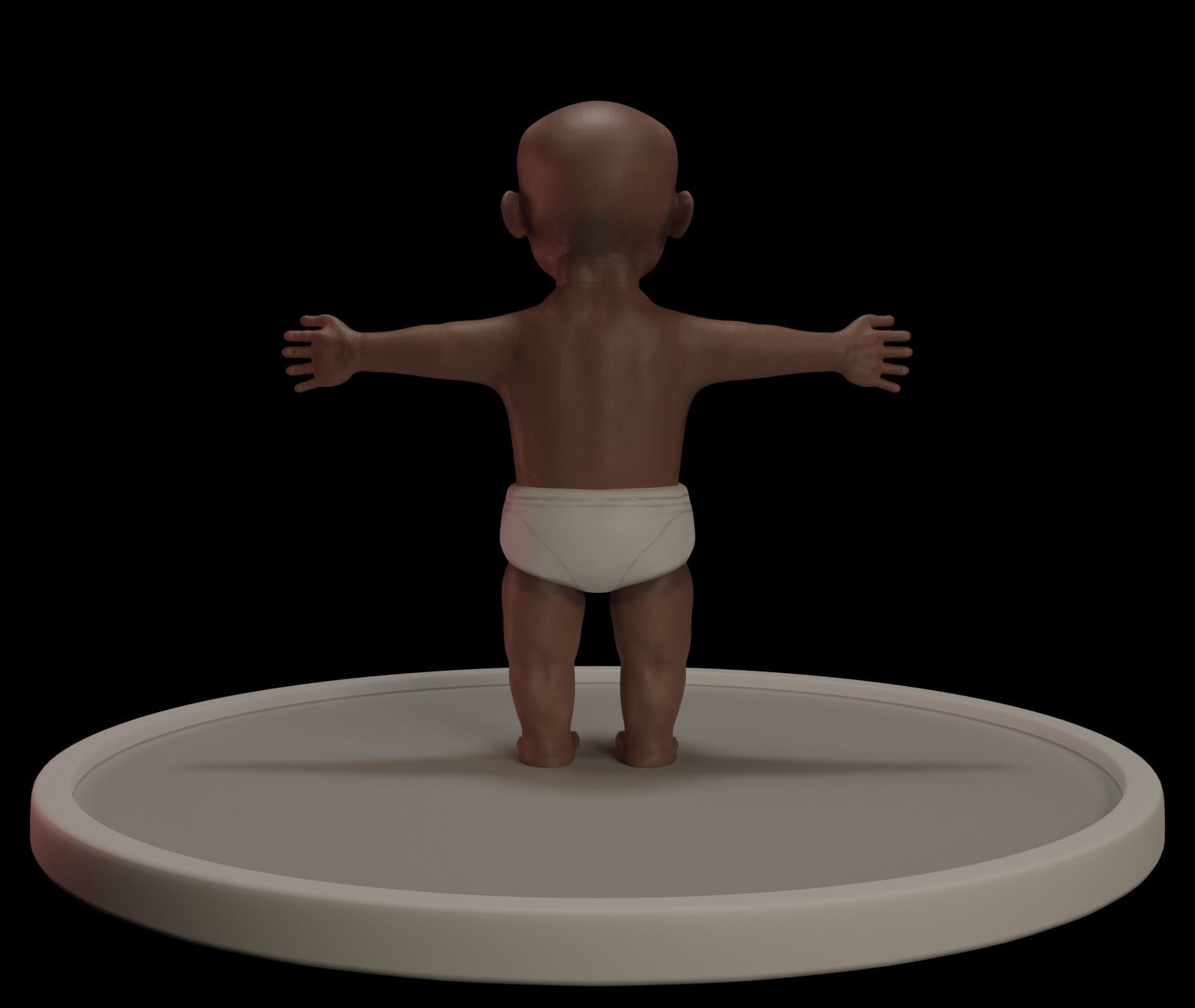 Demon Baby 3D model rigged | CGTrader