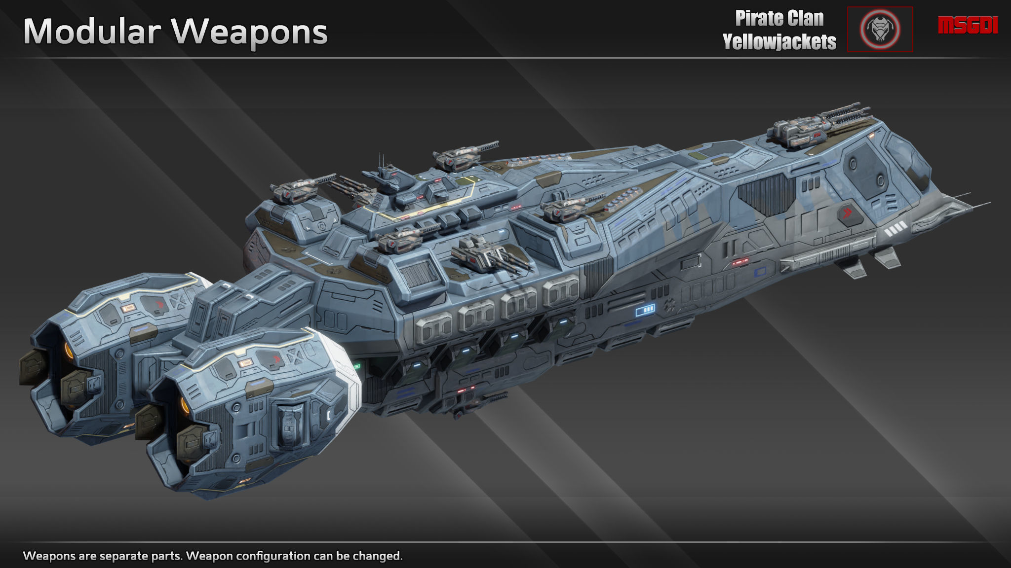 3D model Spaceship Lancer Battlecruiser VR / AR / low-poly | CGTrader