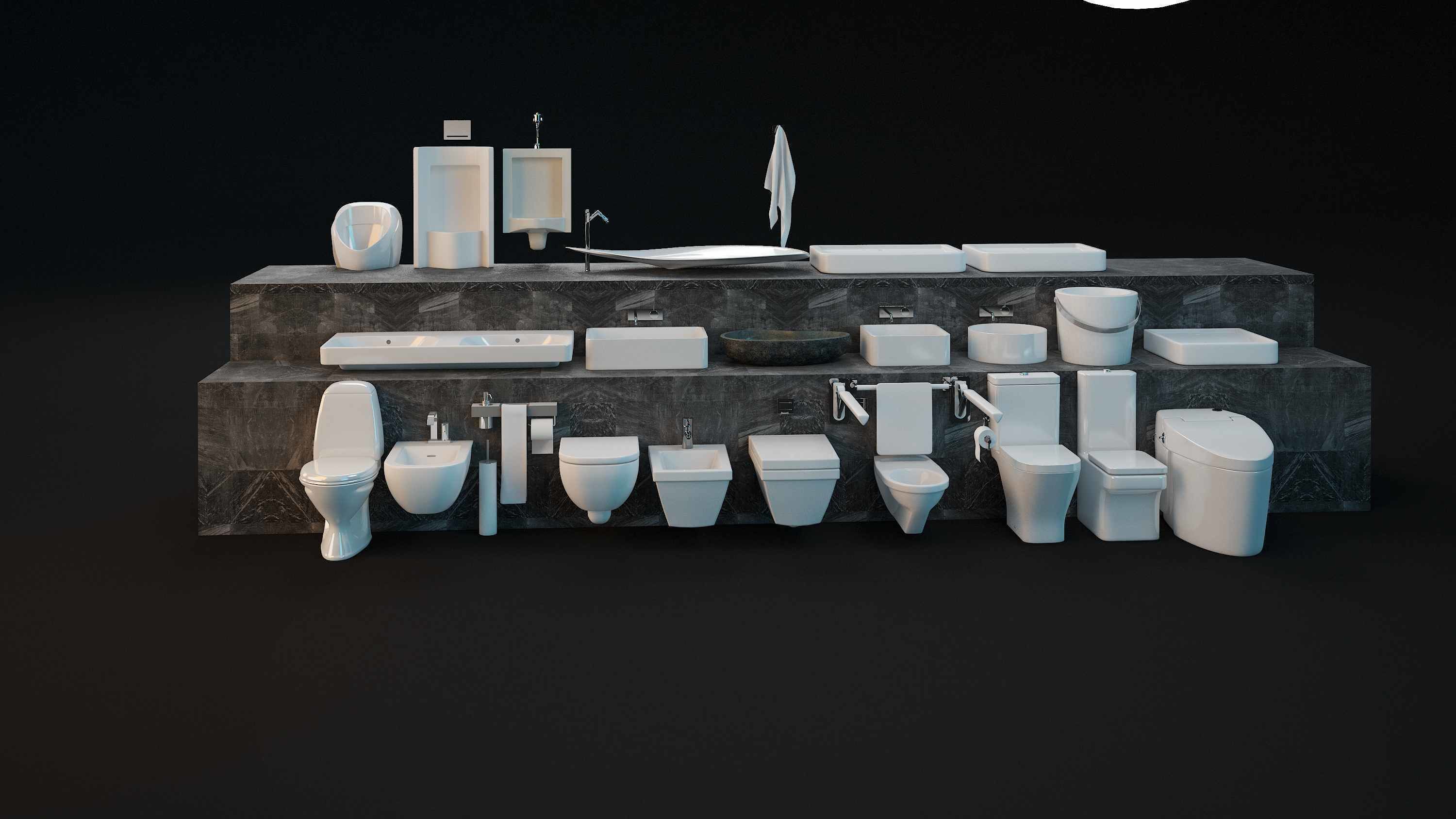 Render ready vray Toilet commodo 3d model 3D model | CGTrader